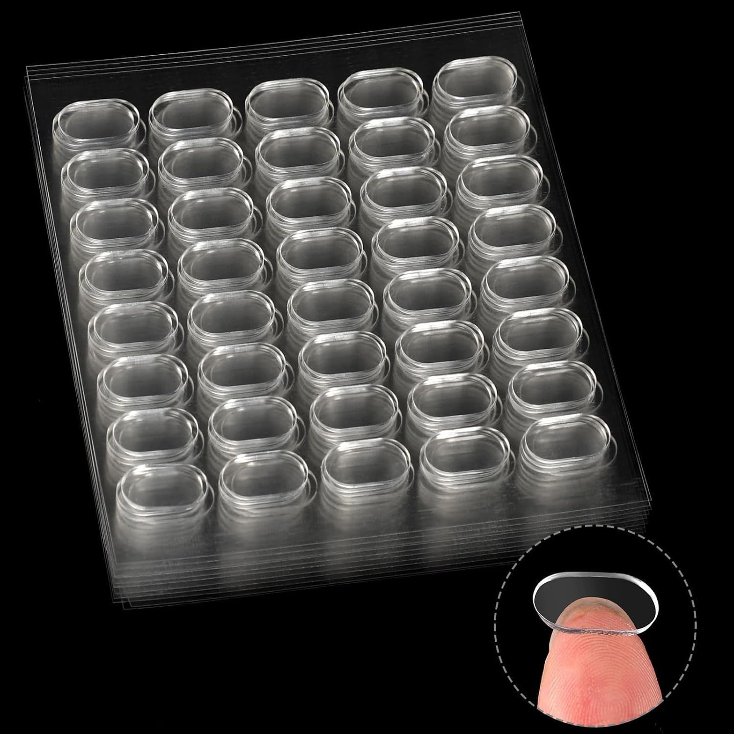 SAVUK 560 Pcs Adhesive Sticky Dots,Mounting Putty Clear Sticky Tack ...