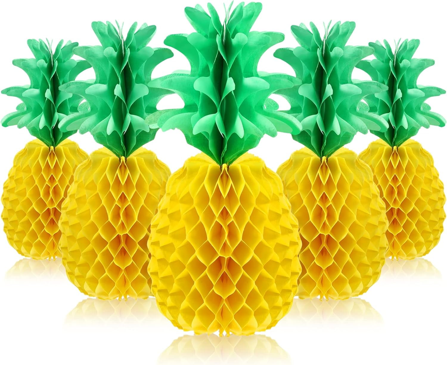 SAVUK 6 Pieces 14 Inch Pineapple Honeycomb Centerpieces Tissue Paper ...