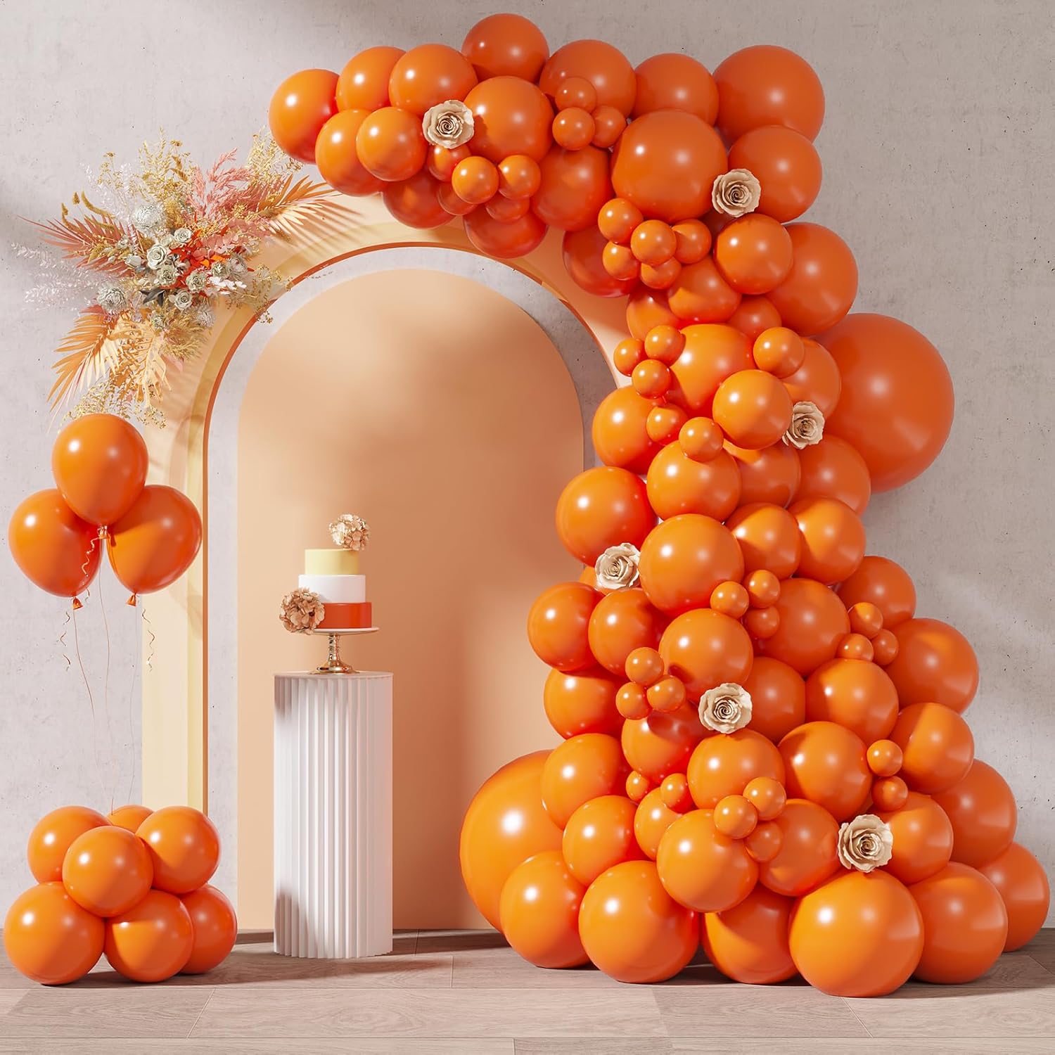 SAVUK 87pcs Orange Balloons Different Sizes 18 12 10 5 Inches for ...