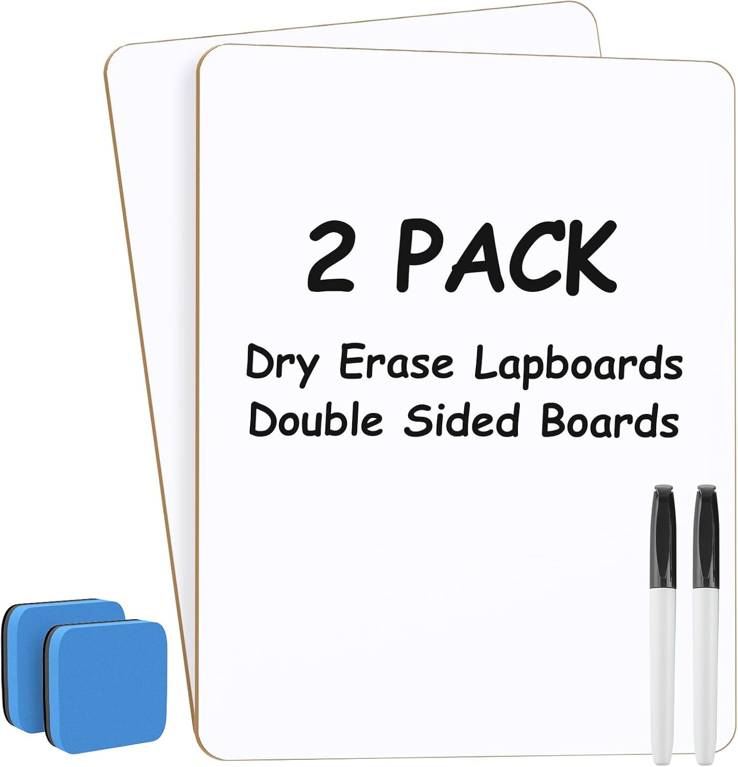 SAVUK Small White Board 2 Pack Dry Erase Boards, 9''x 12'' Mini White ...