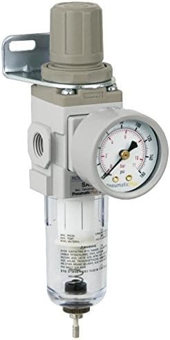 SAW200-N02BG Miniature Compressed Air Regulator Piggyback Combo 1/4 ...
