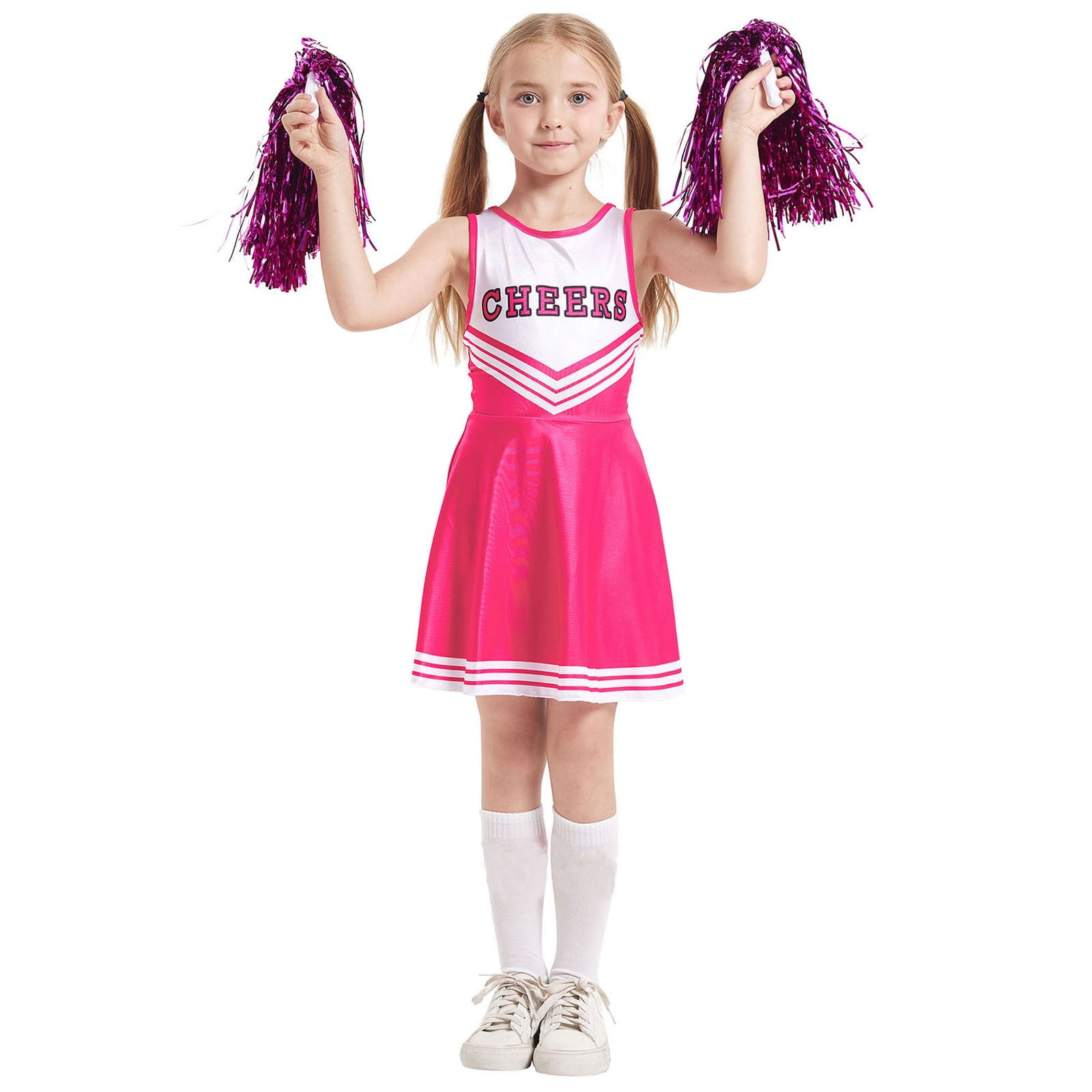 SAWKMW Toddler Cheerleader Outfit Cheerleading for Kids Dress Up ...
