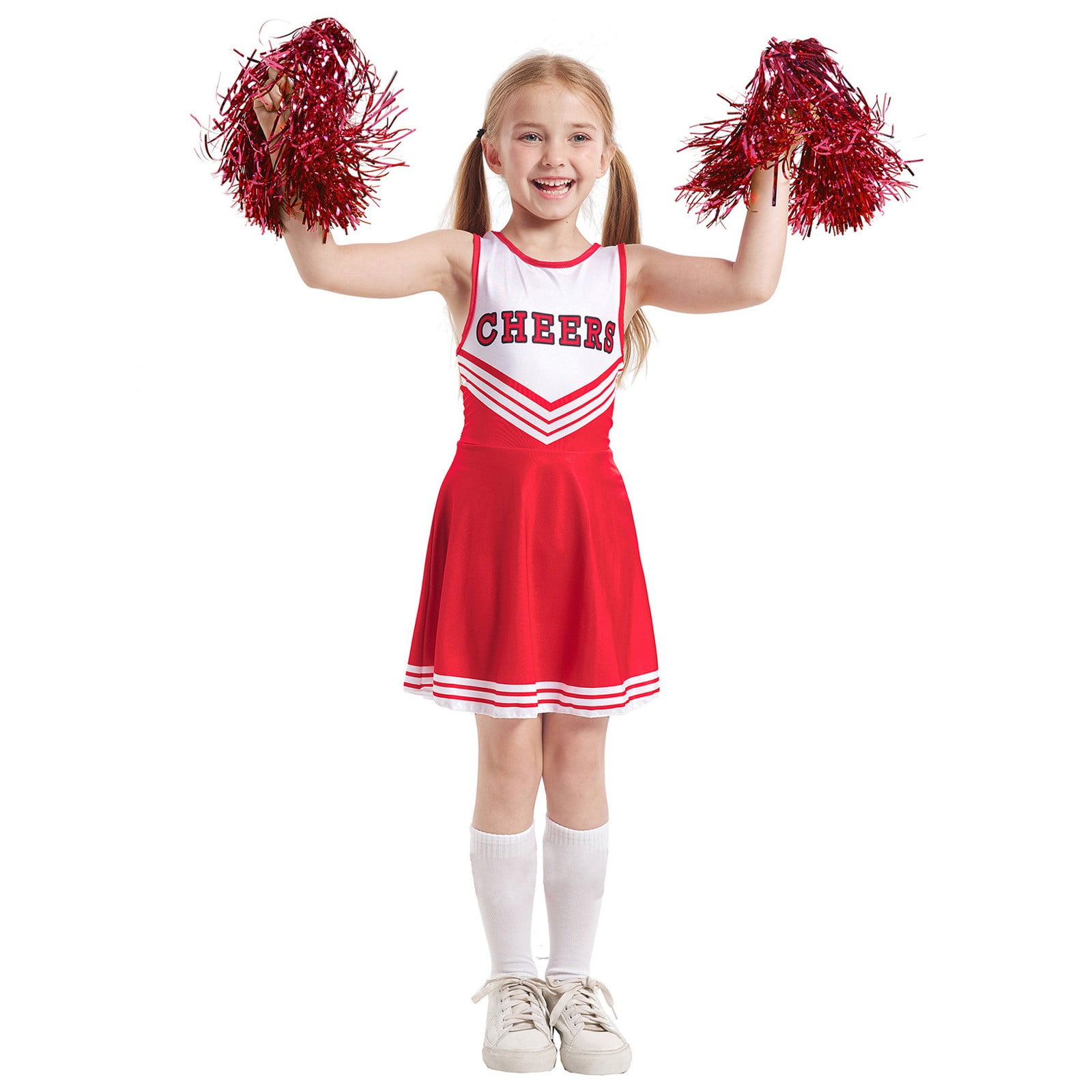 SAWKMW Toddler Cheerleader Outfit Cheerleading for Kids Dress Up ...
