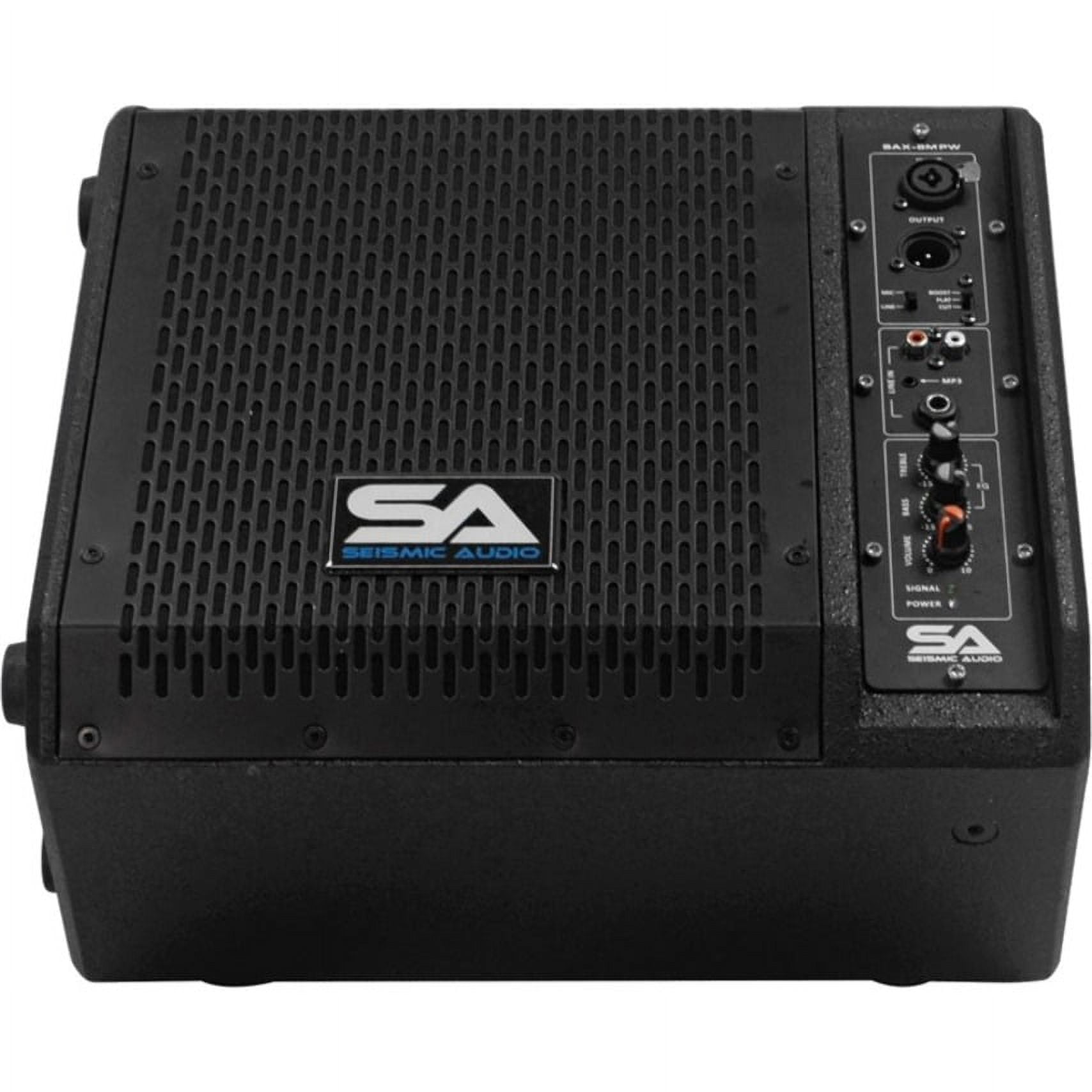 SAX-8M-PW - Active 8" 2-Way Coaxial Floor / Stage Monitor with Titanium ...