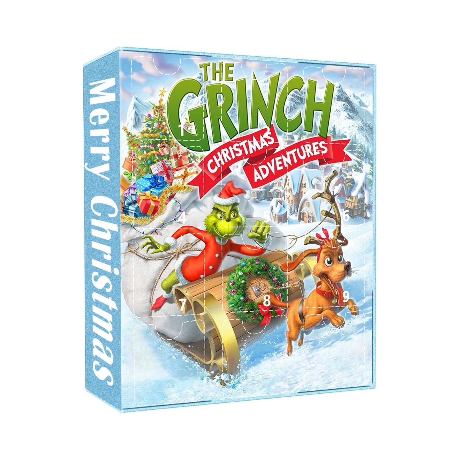 SAXIGOL 11.8" Grinch Blind Box 2D Flat Ornaments - Funny 12-Piece ...