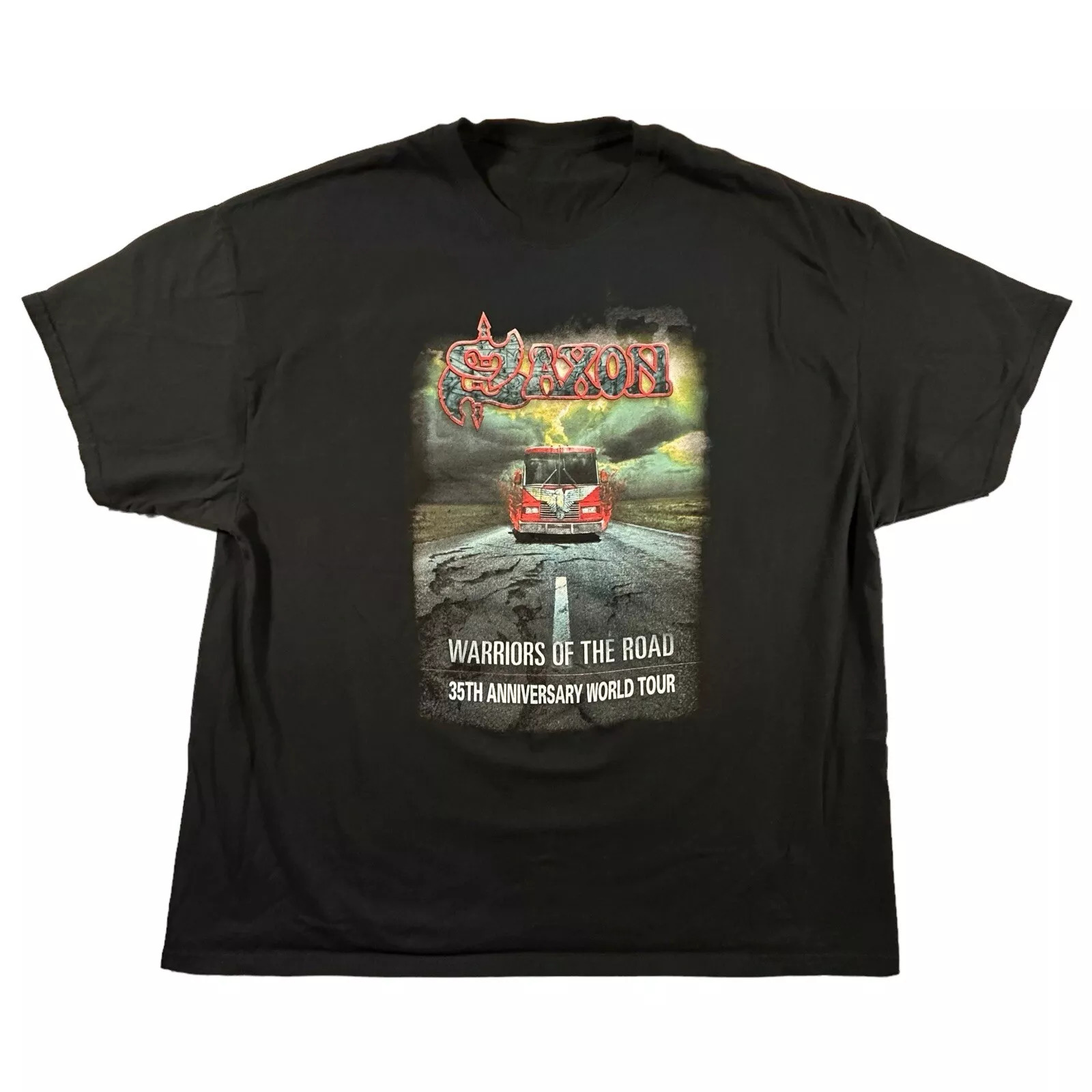 SAXON Warriors of the Road 35th Anniversary World Concert Tour T Shirt ...