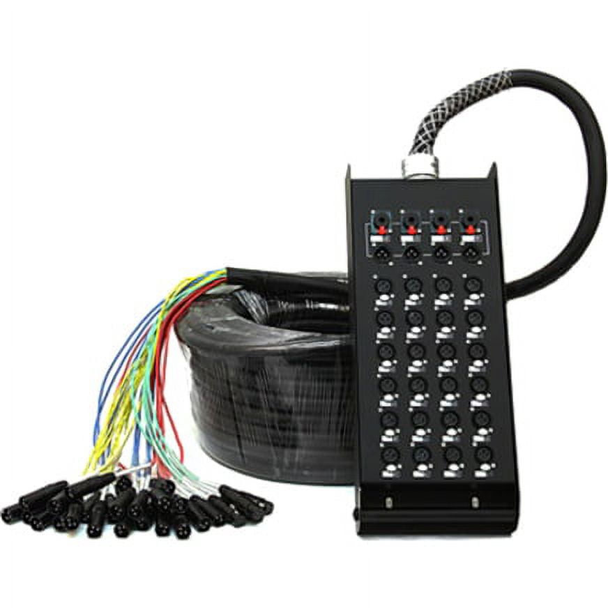 SAXQ-24x4x100 - 24 Channel 100' Snake Cable (XLR & TRS) - Walmart.com