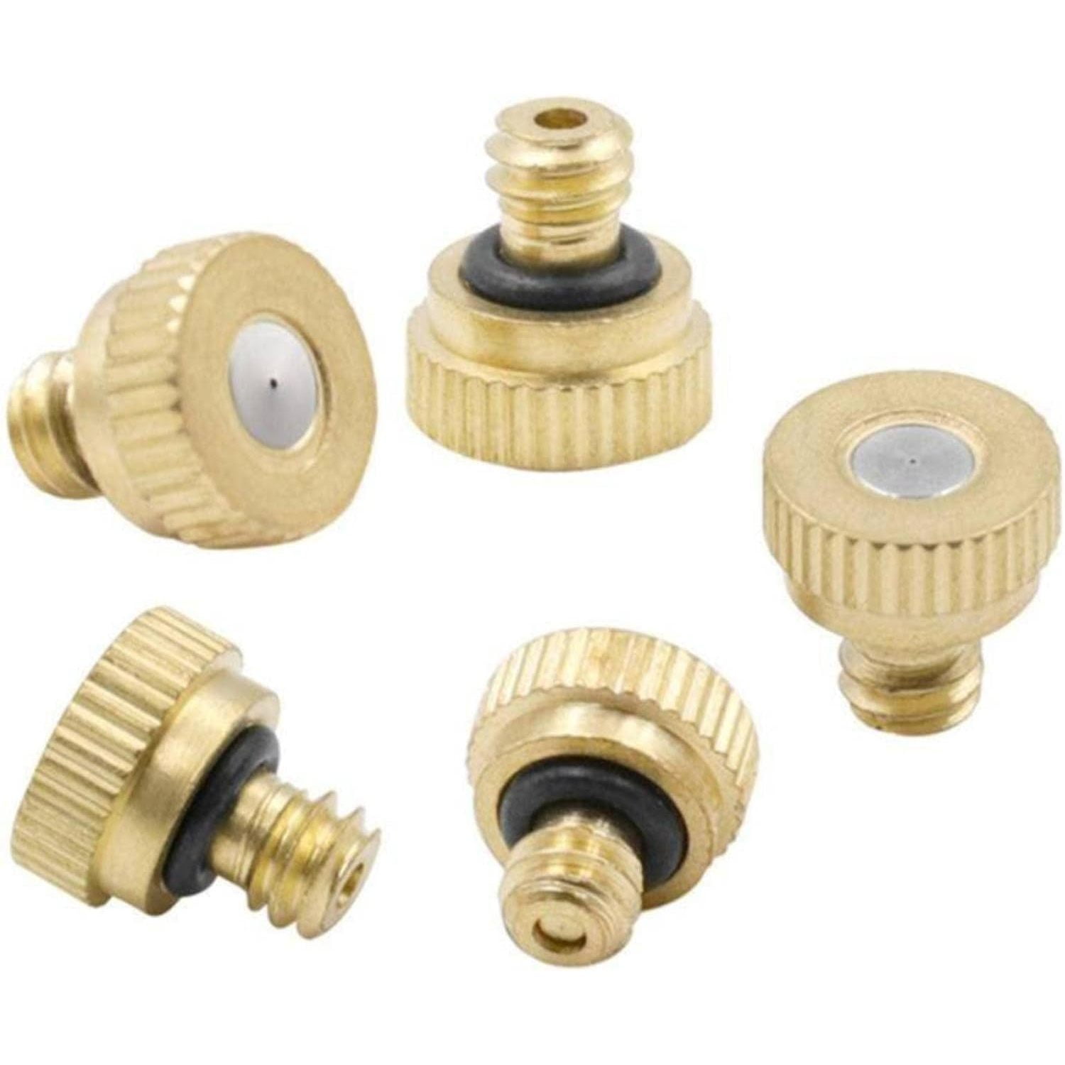 SAXTZDS 10 Pieces Low Pressure Brass Atomizing Nozzle Connector Garden ...