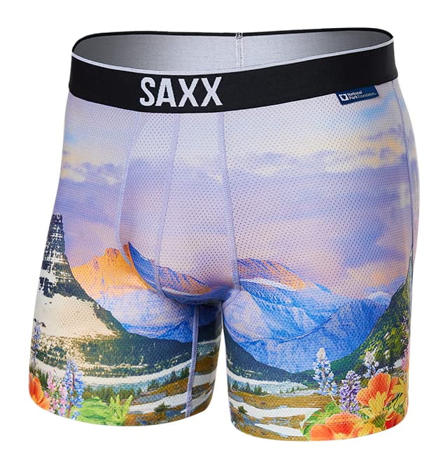 SAXX Men's Underwear - Volt Breathable Mesh Boxer Brief with Built-in Pouch Support - Underwear ...