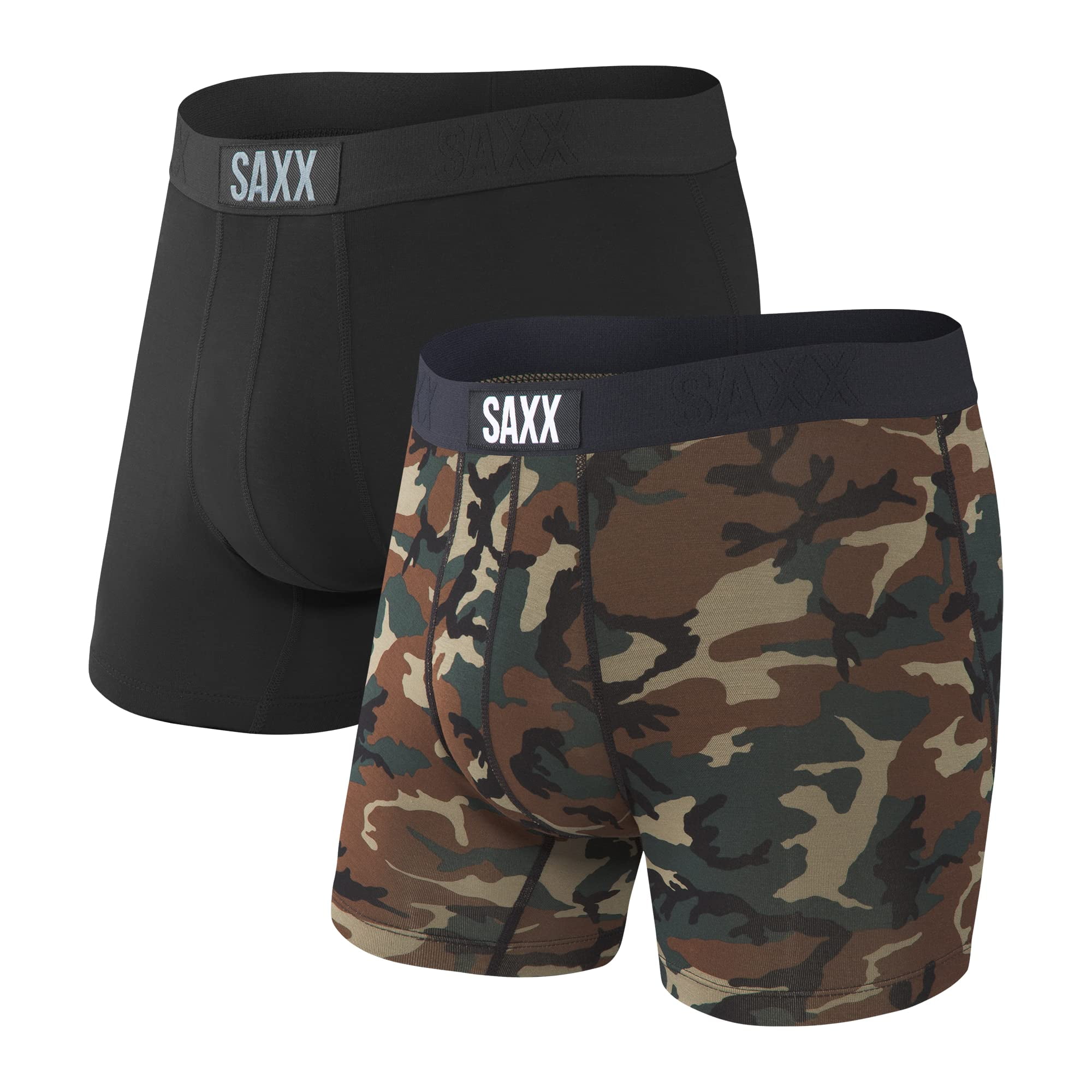 SAXX Underwear Co. Men's Underwear VIBE Super Soft Boxer Briefs with ...