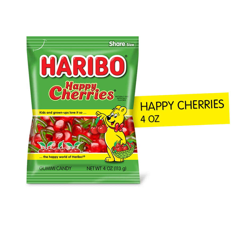SAY HELLO TO HAPPY CHERRIES! HARIBO HAPPY CHERRIES stay in-season all ...