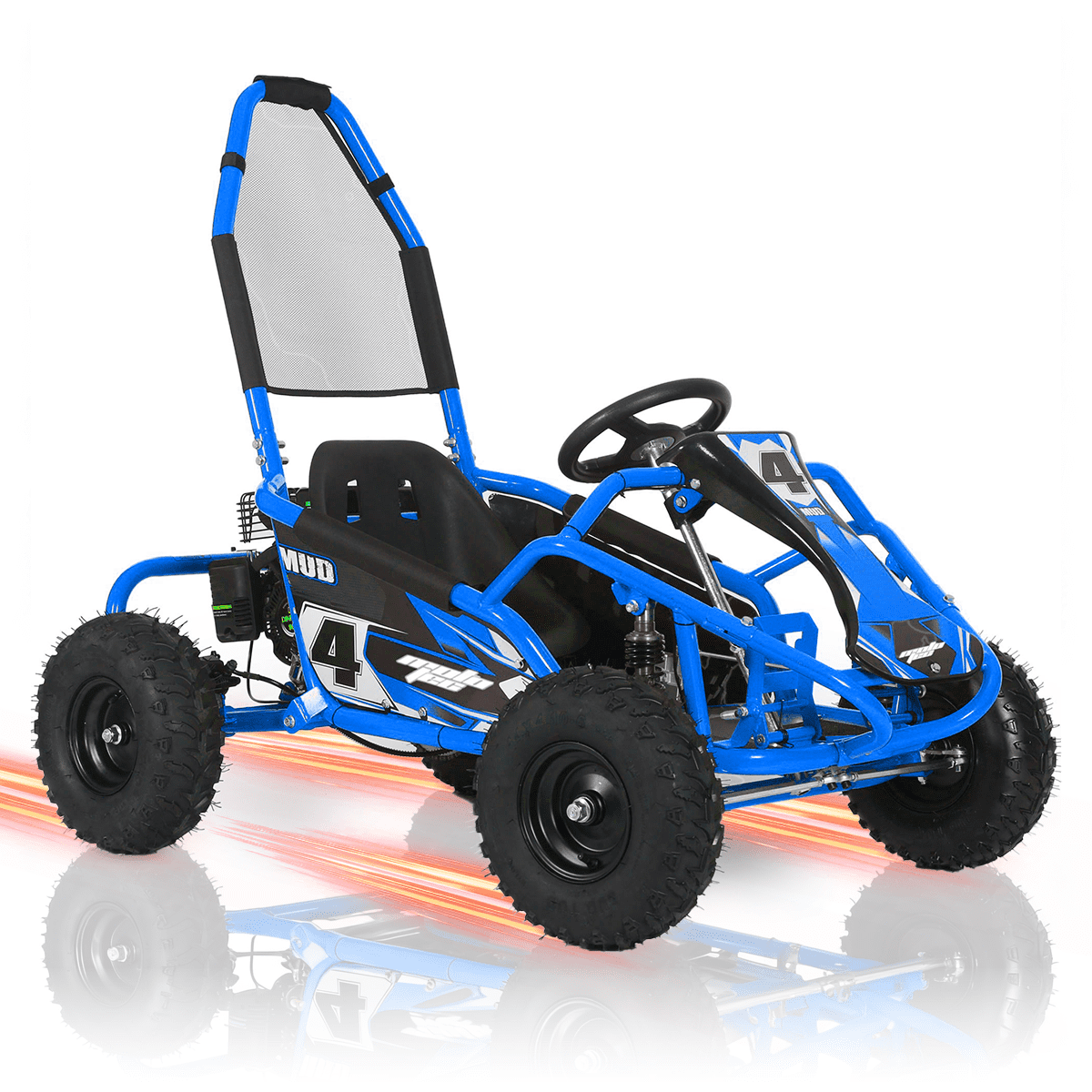 SAY YEAH 98cc Go Cart,Birthday Gift Go Kart for Kids 8+,20mph Top Speed ...