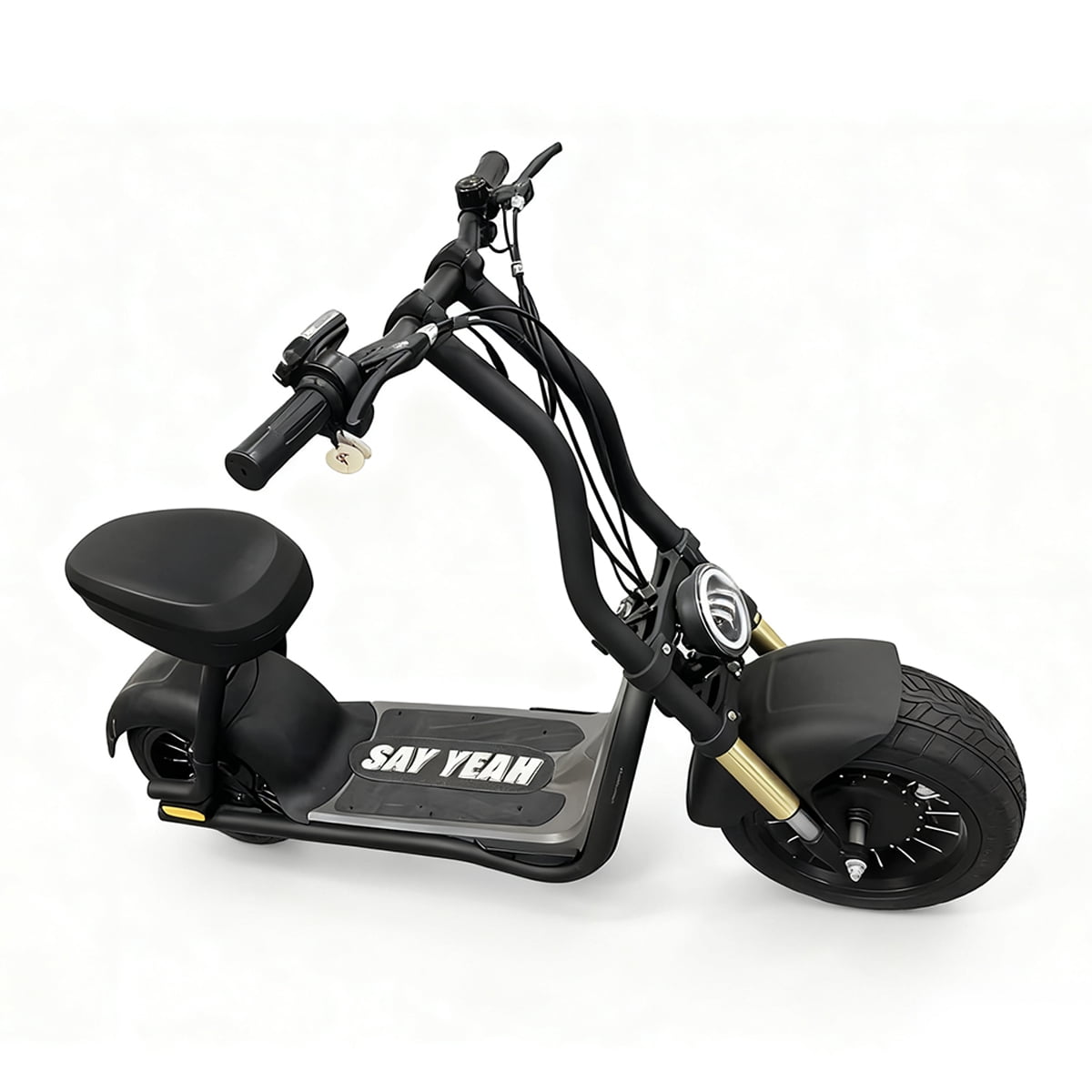 SAY YEAH Electric Fat Tire Scooter 48V Hub Motor Lithium Powered ...
