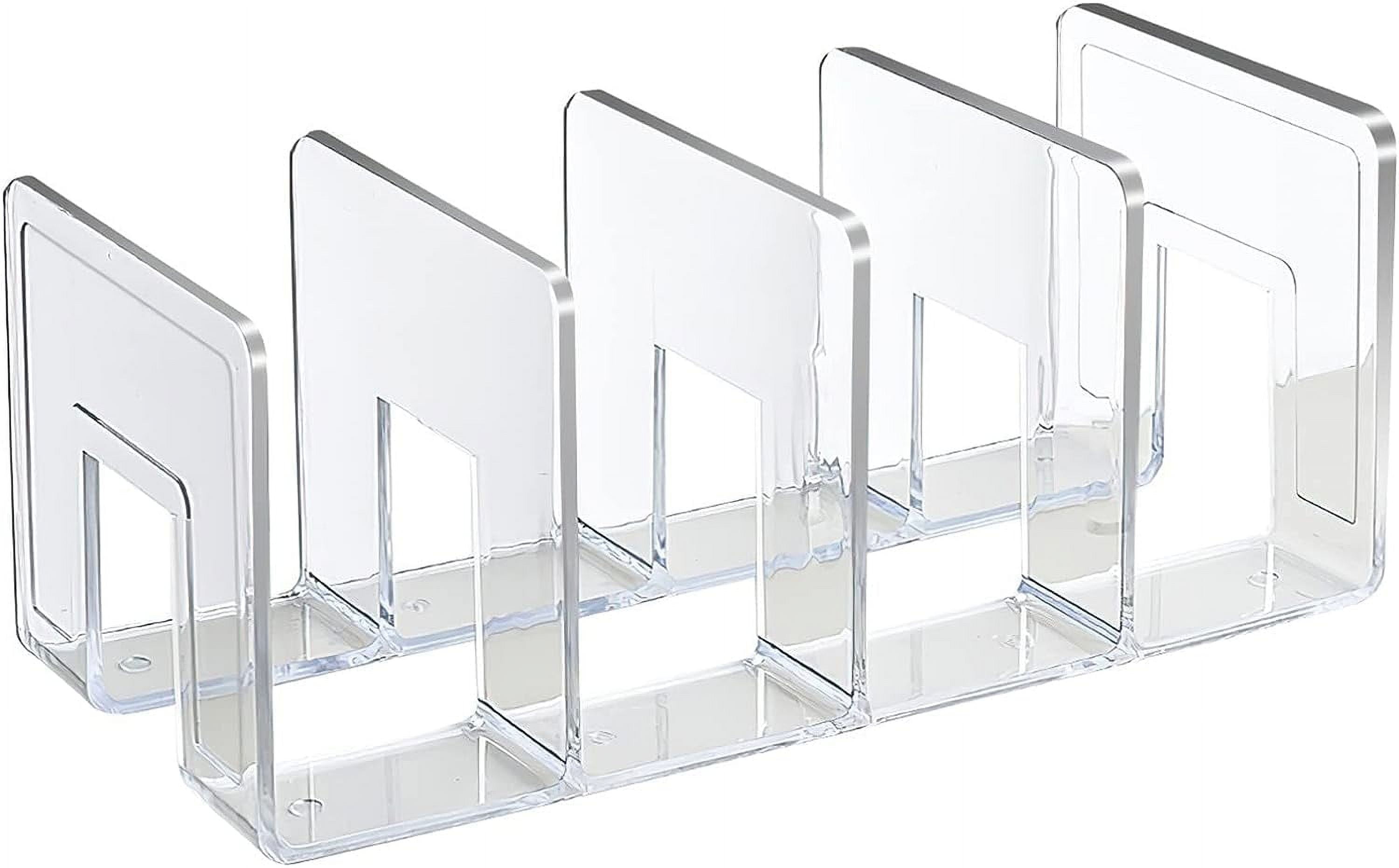 SAYEEC Acrylic File Holder, Clear File Sorter Desk File Organizer ...