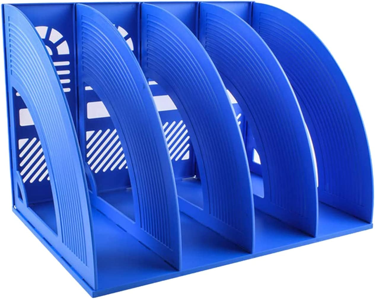 SAYEEC Magazine Holder Desk File Organizer Plastic 4 Compartment File ...