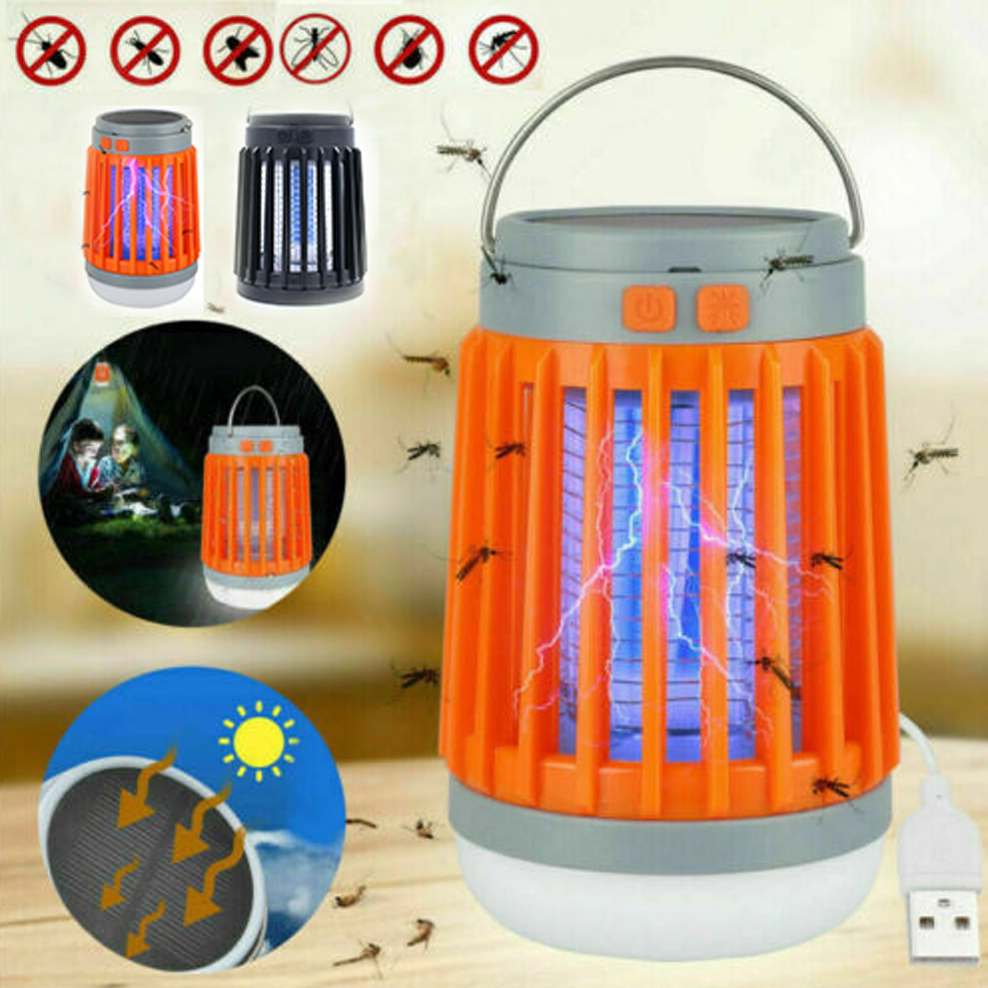 SAYFUT 2/1 PCS Electric UV Light Bug Trap Catcher Lamp Mosquito Killer ...