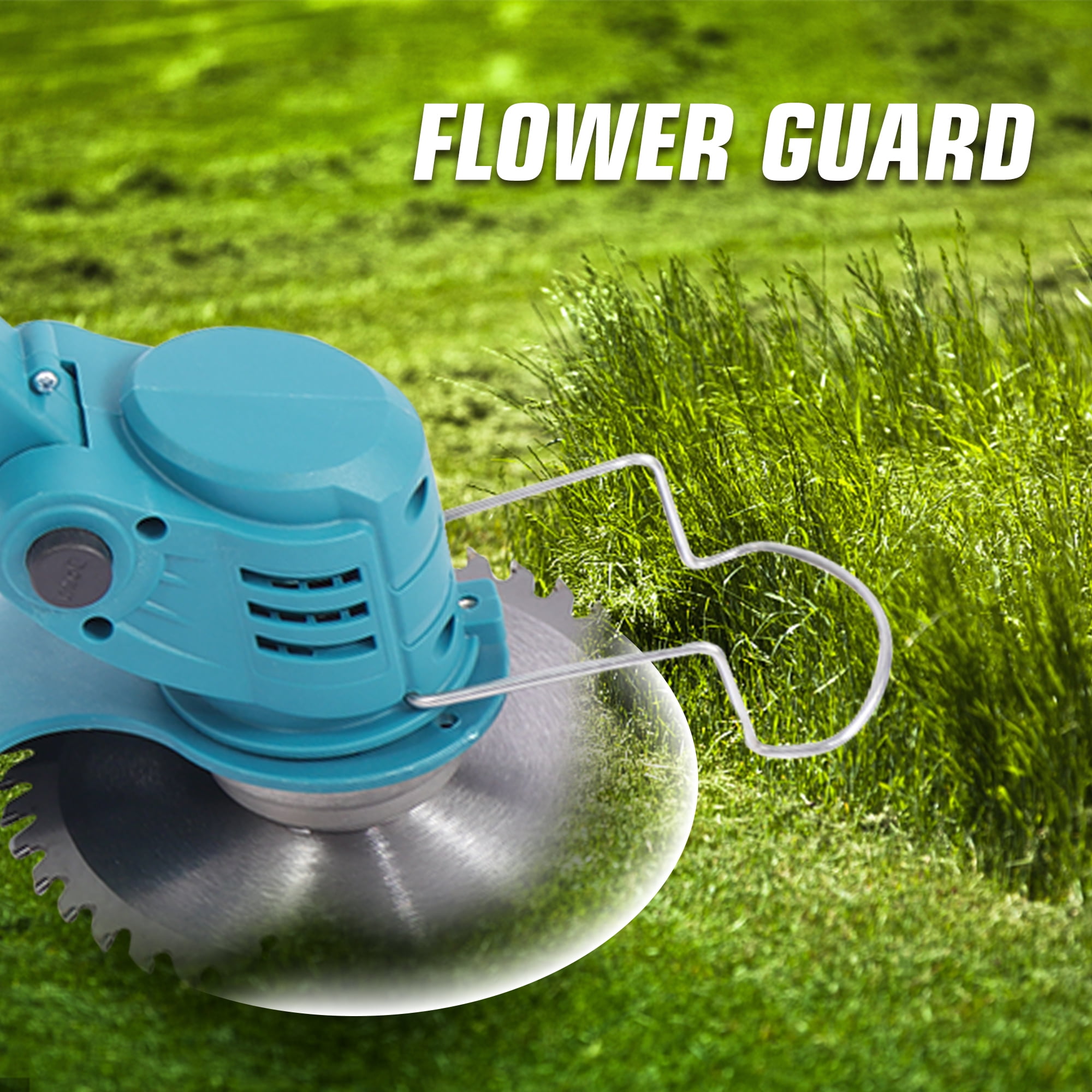 SAYFUT 24V Battery String Trimmer, Cordless String Grass Trimmer Length ...