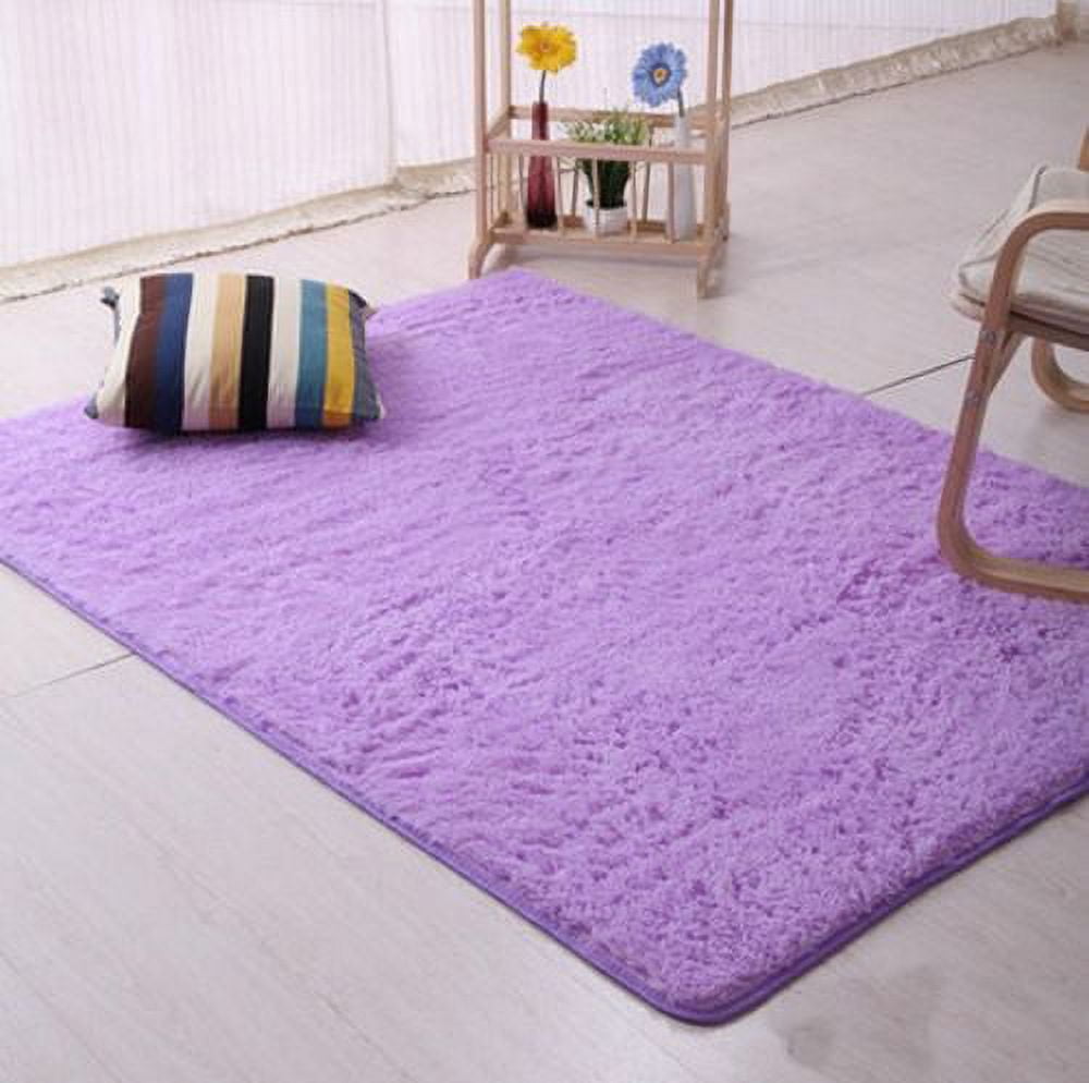 SAYFUT 24x47'' Rug Rectangle Oblong Shape Bedroom Fluffy Rugs Anti-Skid ...