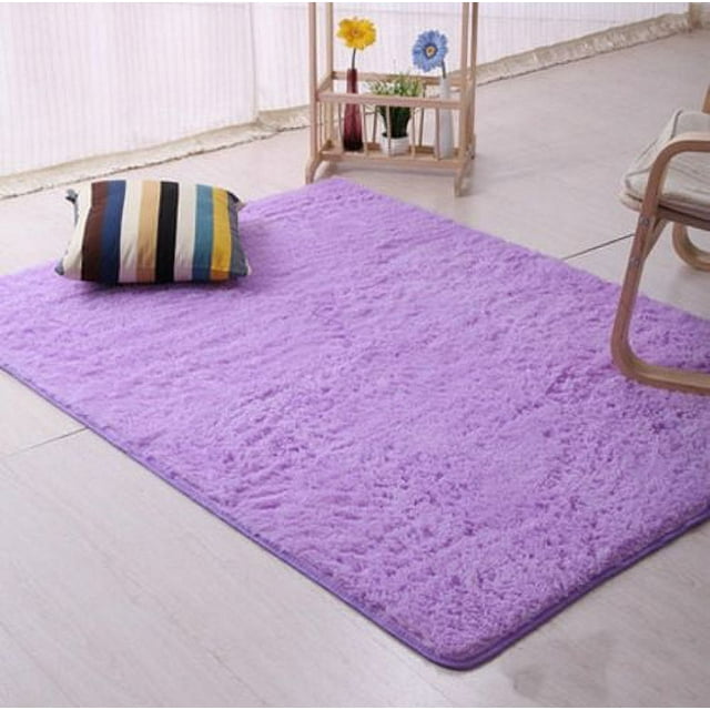 SAYFUT 24x47'' Rug Rectangle Oblong Shape Bedroom Fluffy Rugs Anti-Skid ...