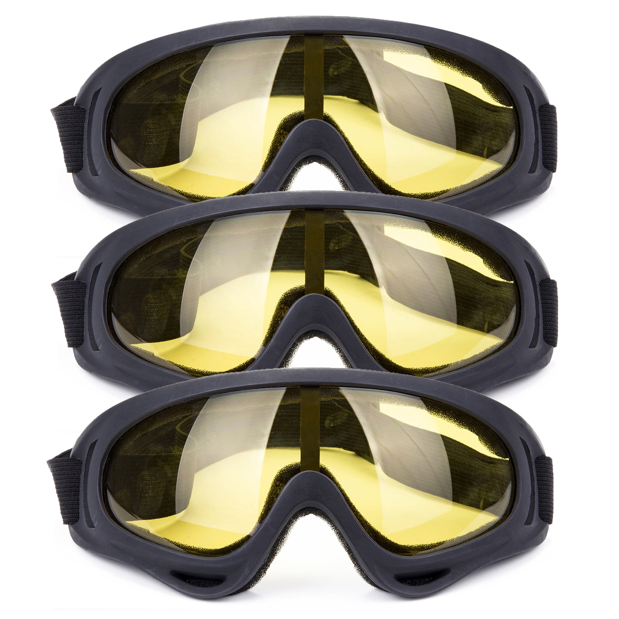 SAYFUT 3 Pairs Snow Goggles Outdoor Sports Ski Glasses Windproof ...