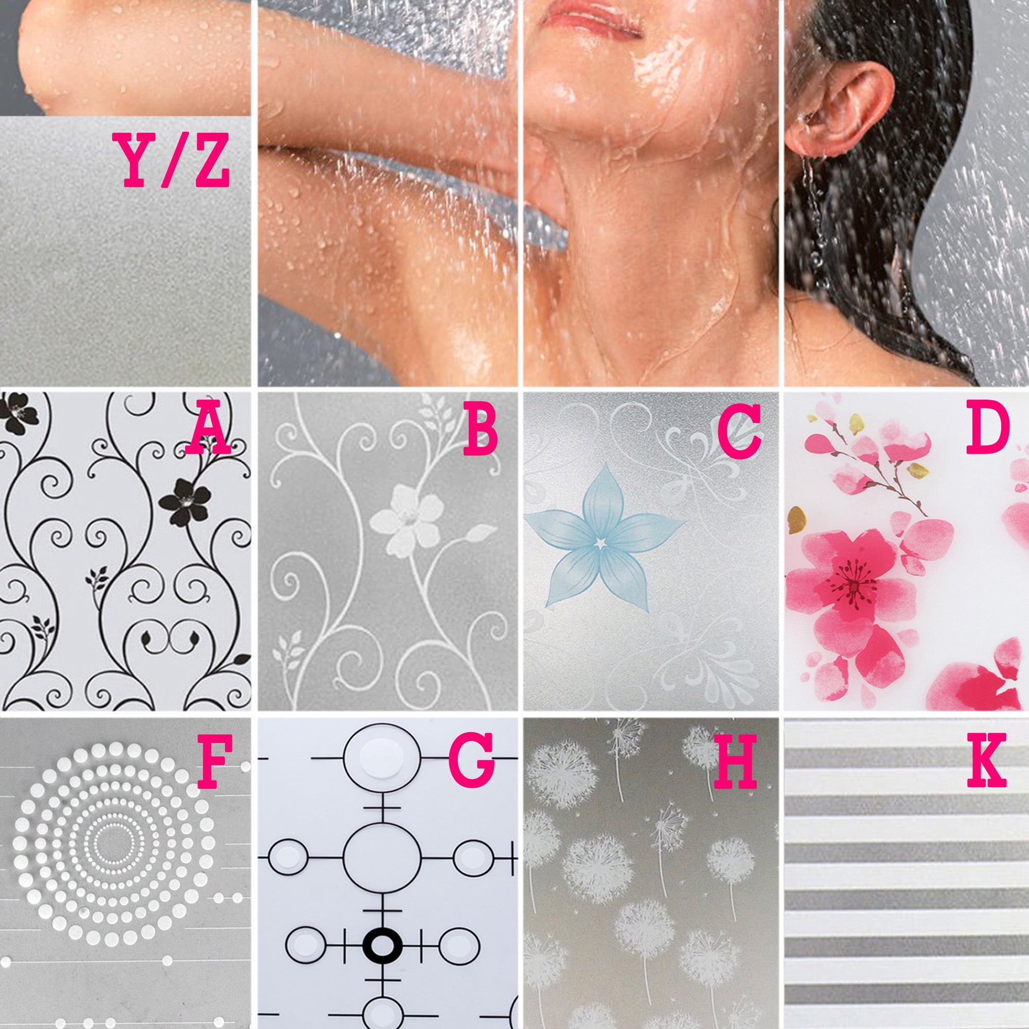 SAYFUT 3D Window Film Matte White Window Film Frosted Window Film Glass ...