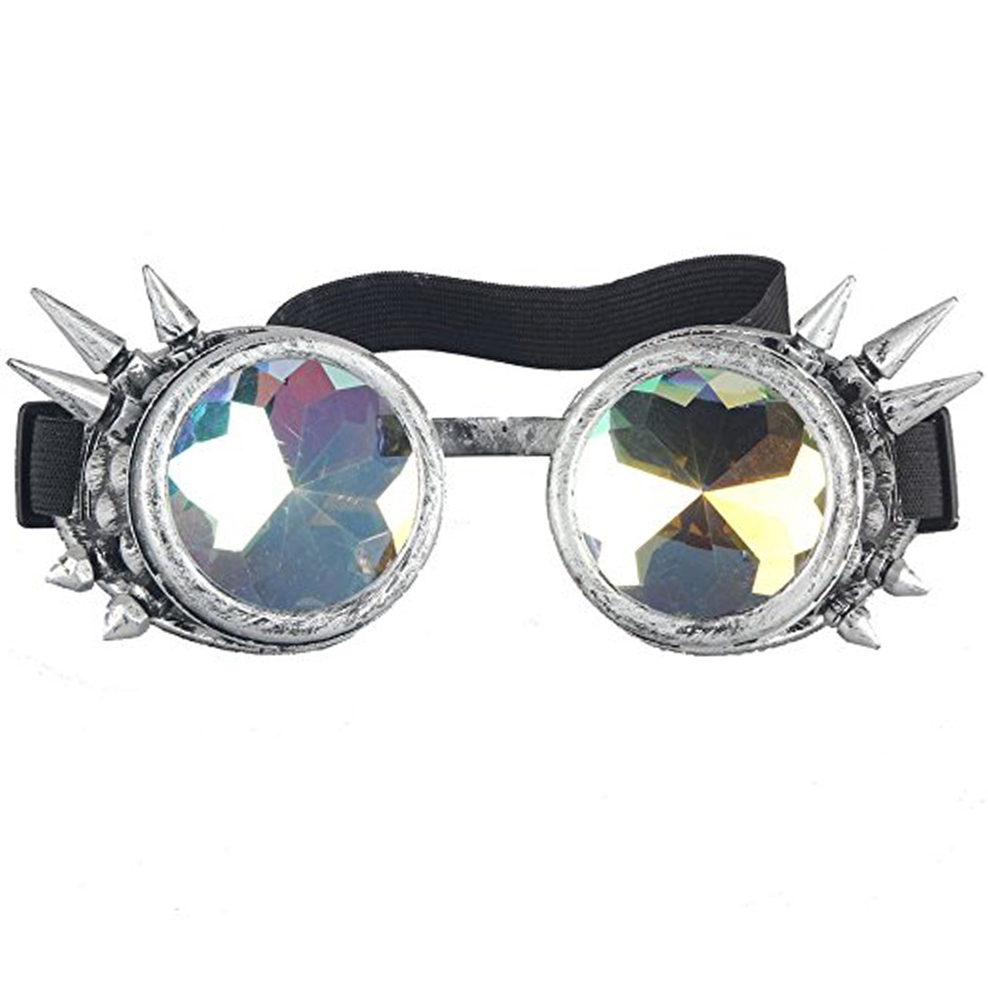 SAYFUT 40+Colors Goggles Retro Mosaic Kaleidoscope Rainbow Sunglasses ...