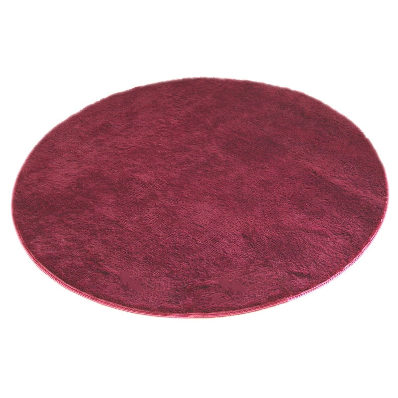 SAYFUT 40'' Round Rugs Circular Bedroom Fluffy Rugs Anti-Skid Shaggy ...