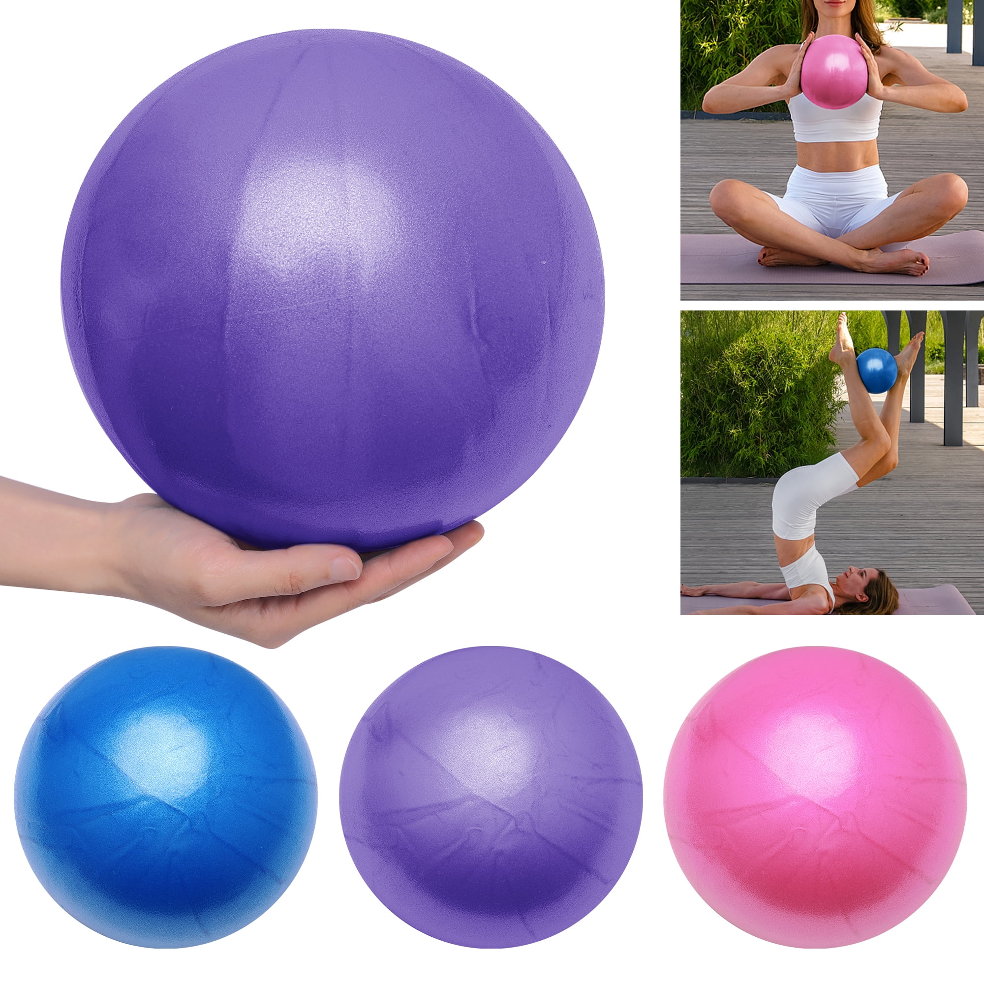 SAYFUT 8inch Small Pilates Ball, 2Pcs Gym Excersize Ball, Yoga Balls ...
