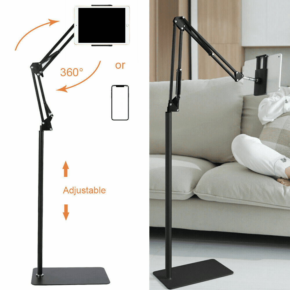 SAYFUT 96'' 360 degree Rotation Phone Tablet Floor Stand Holder ...