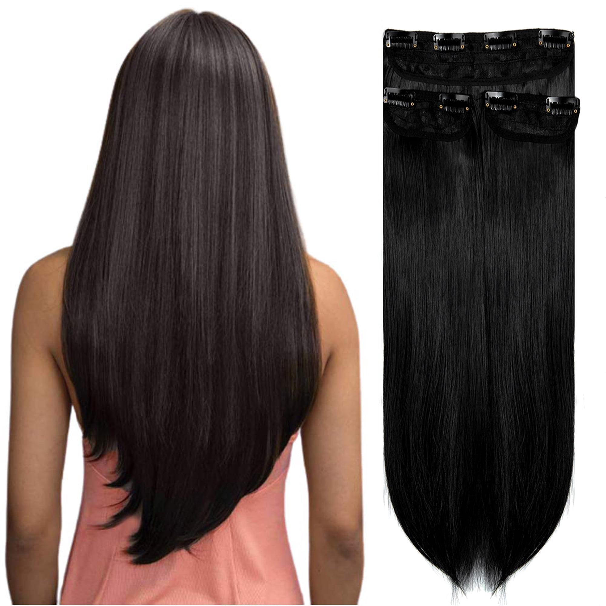 SAYFUT Clip in Extensions Ponytail Long Soft Silky Natural Straight ...