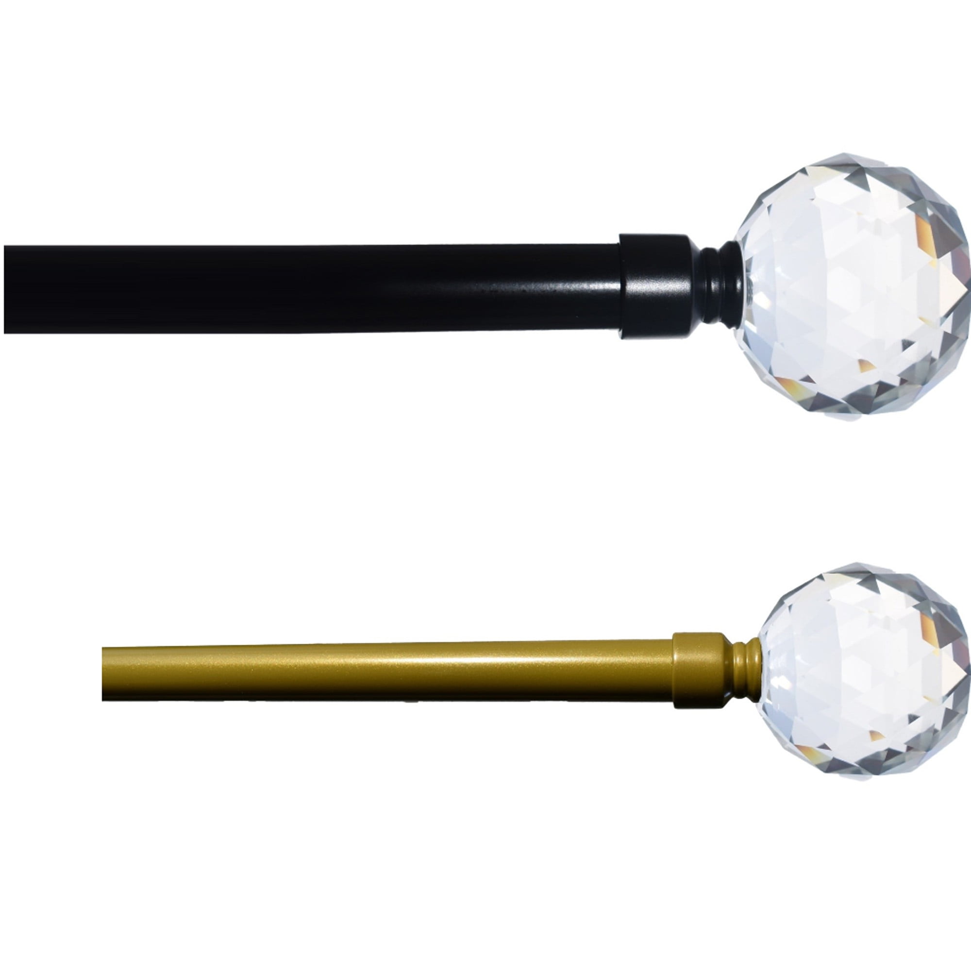 SAYFUT Curtain Rods for Windows 3/4'' Standard Single Curtain Rod With ...