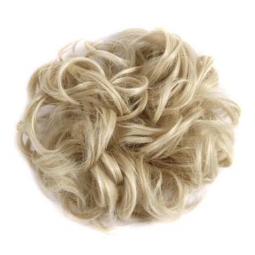 Large Messy Bun Hair Piece Wavy Curly Scrunchies Synthetic Chignon ...