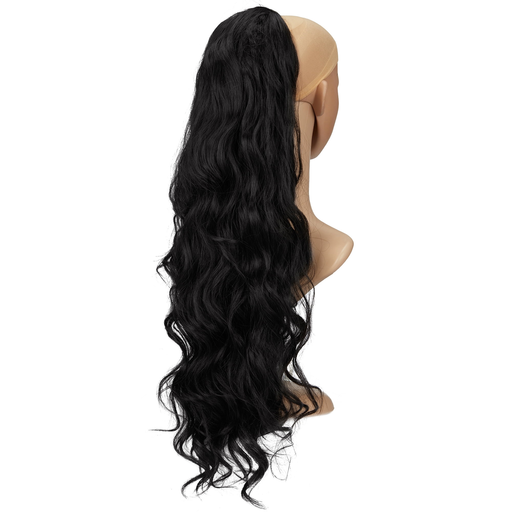 SAYFUT Long Drawstring Ponytail Extension Long Body Wave Ponytail 24 ...