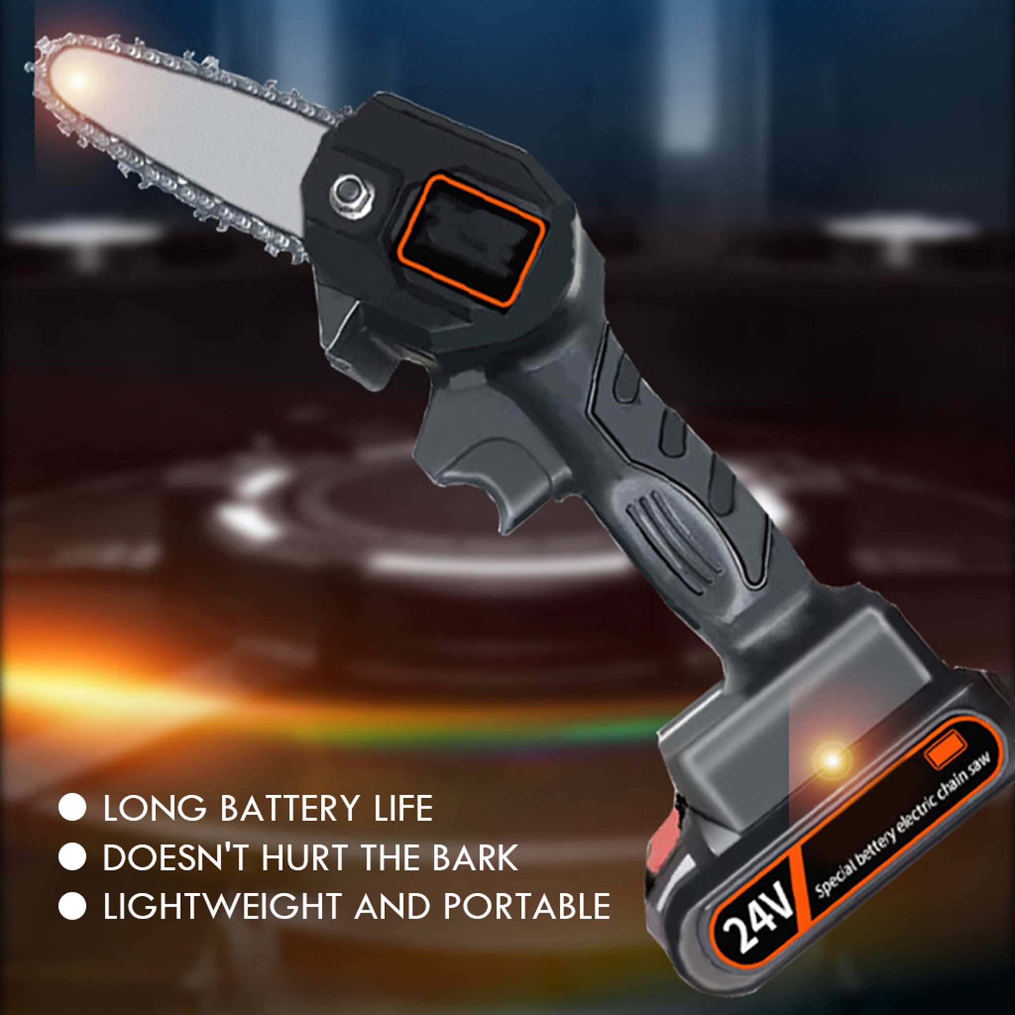 SAYFUT Mini Chain Saw, Cordless Electric Chain Saw 2.7Lbs Lightweight ...