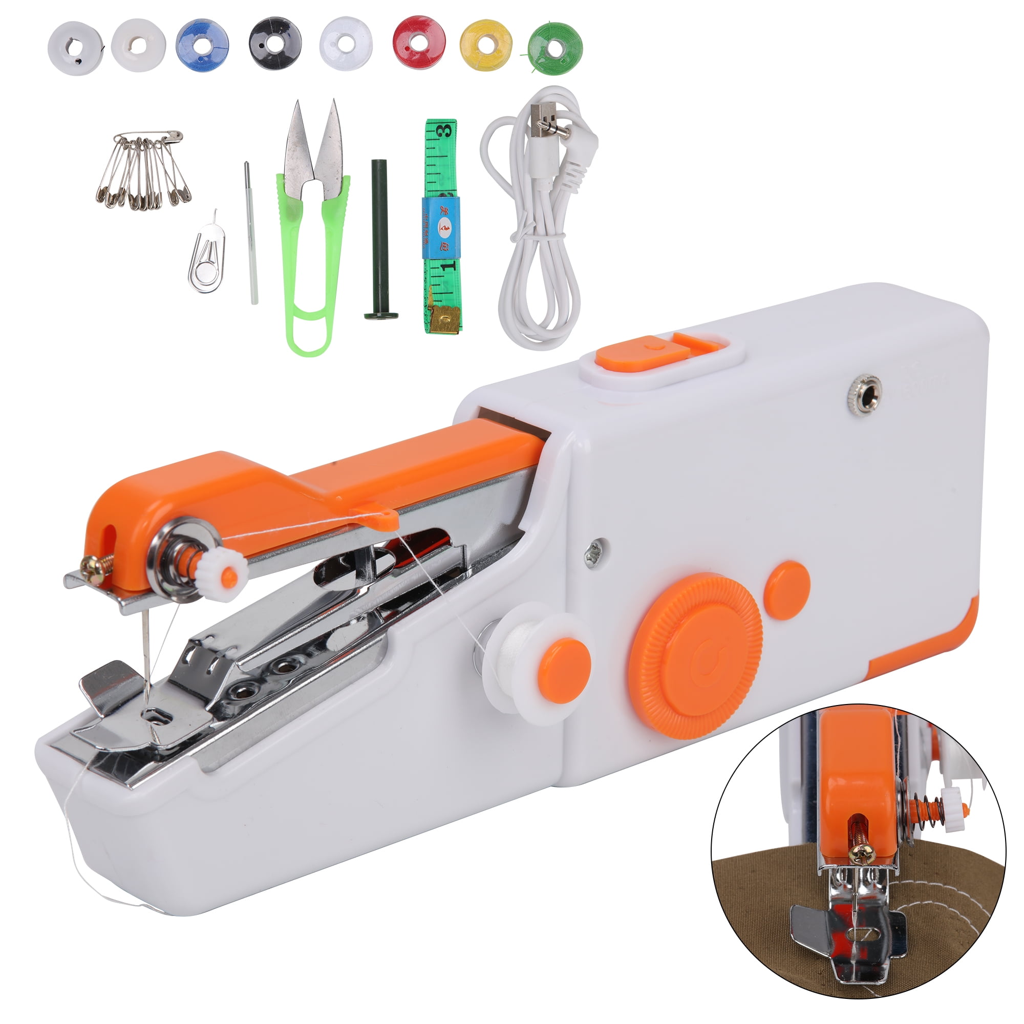 SAYFUT Mini Portable Smart Electric Tailor Stitch Hand-held Sewing ...