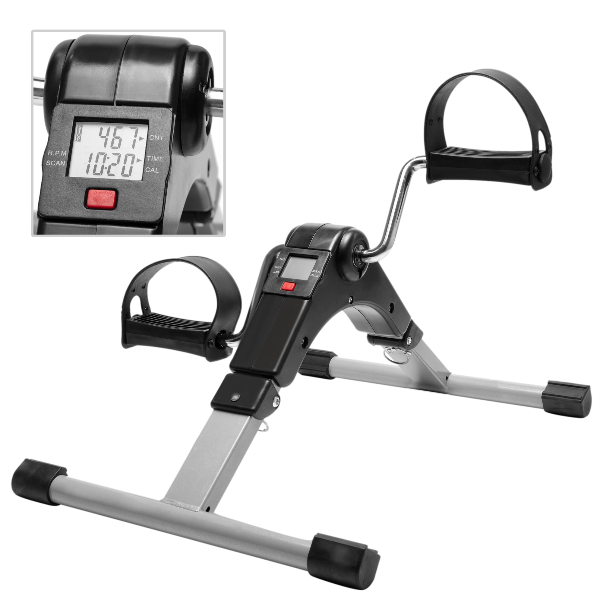 SAYFUT Portable LCD Pedal Exerciser, Portable Medical Exercise Peddler ...