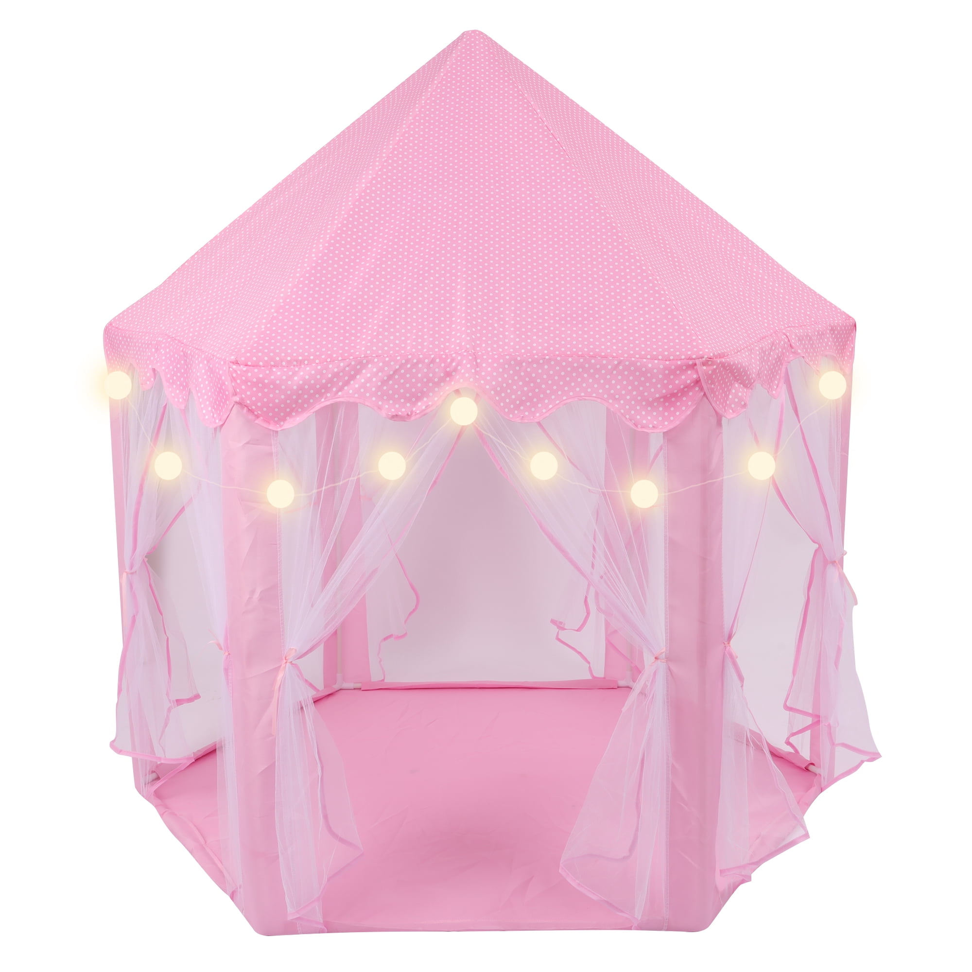 SAYFUT Princess Castle Girls Play Tent Toy, Kids Fairy Playhouse Tent ...