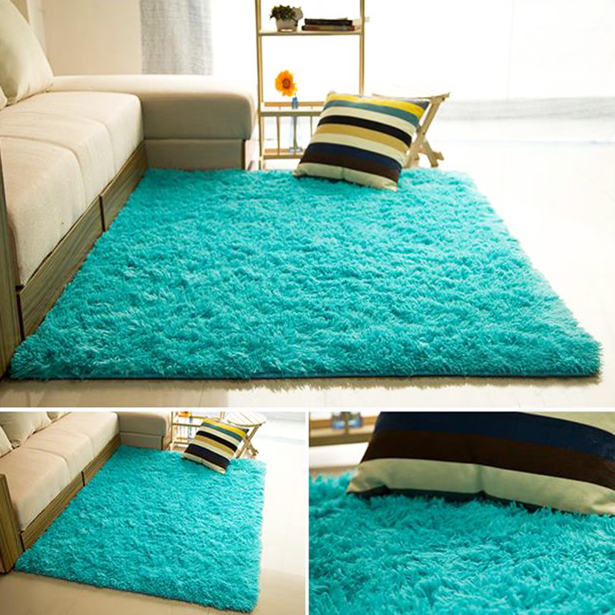 SAYFUT Shaggy Area Rug Plush Fluffy Rugs for Bedroom Living Room, Super ...