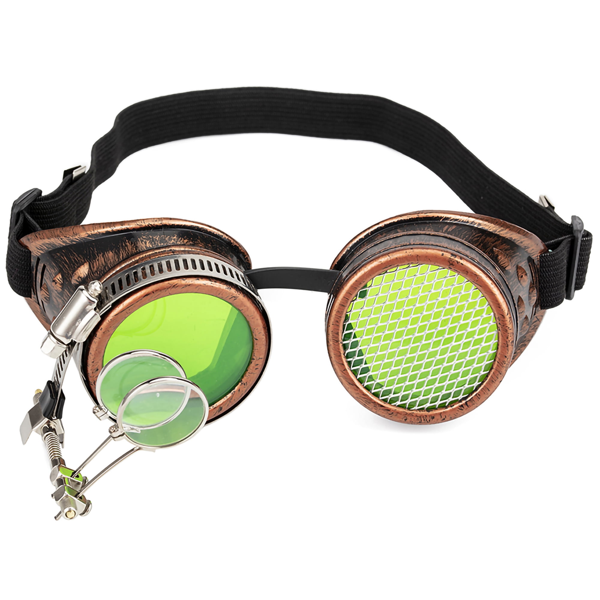 SAYFUT Steampunk Victorian Style Goggles/ Rave Glasses with Pocket ...