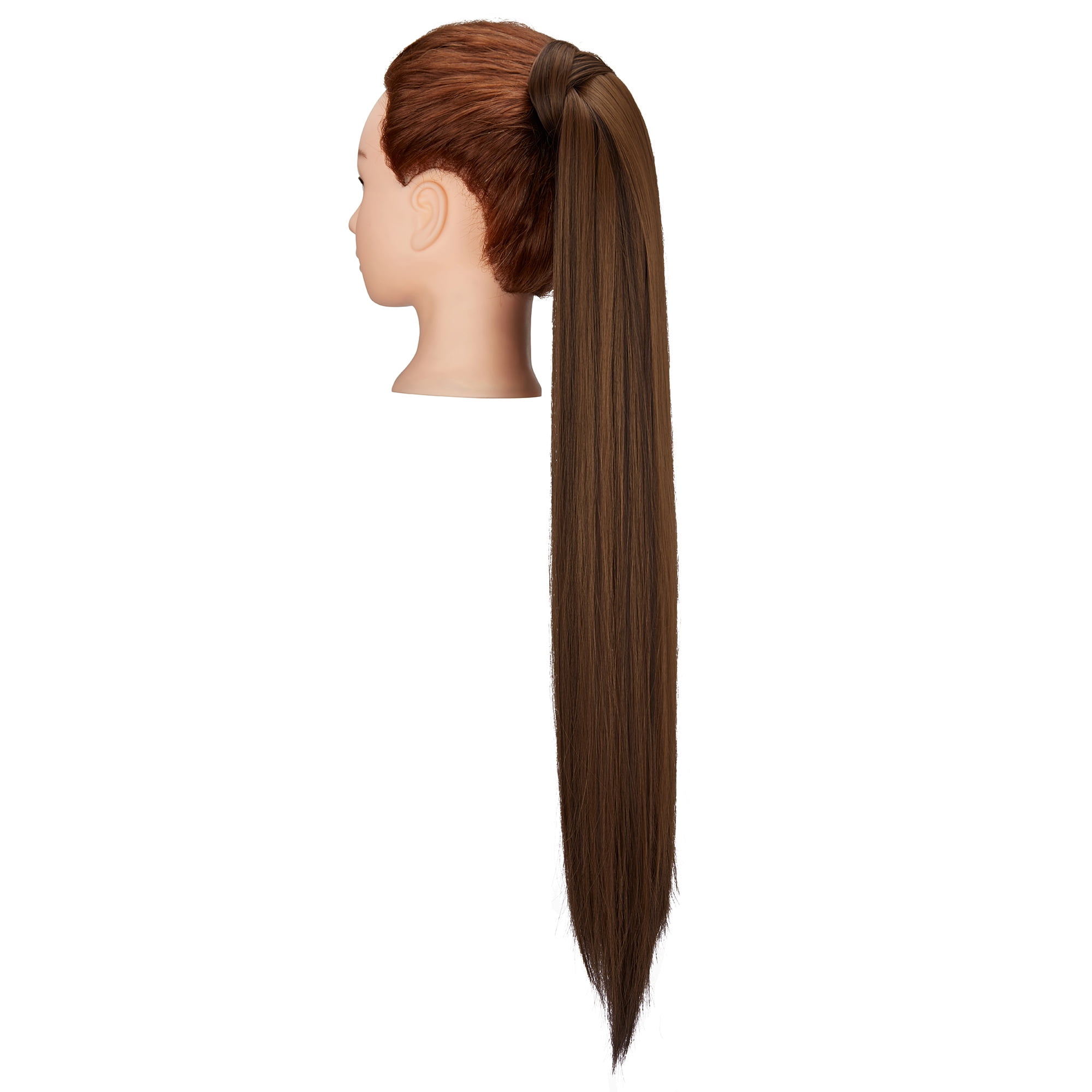 SAYFUT Long Straight Clip in Ponytail Extension,20/28 Inch Wrap Around ...