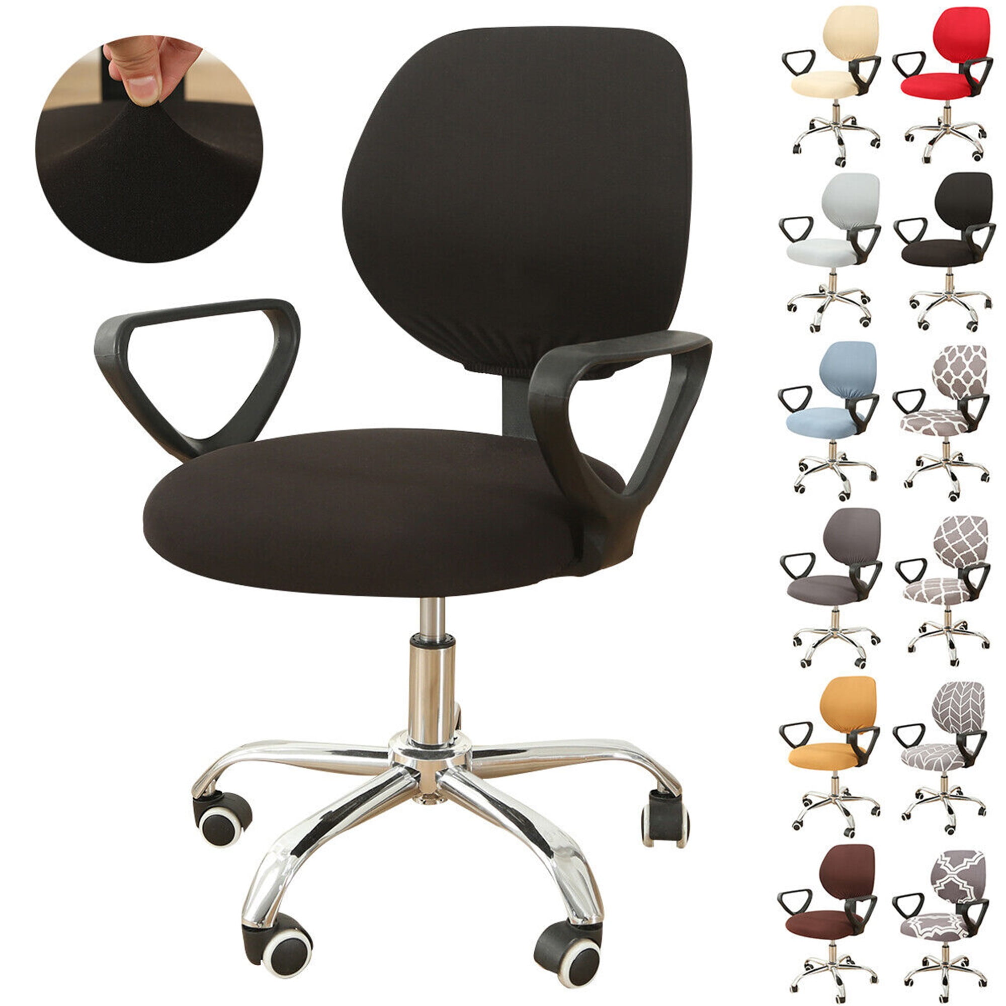 SAYFUT Spandex Elastic Bar Stool Covers Round Chair Seat Covers Pub ...