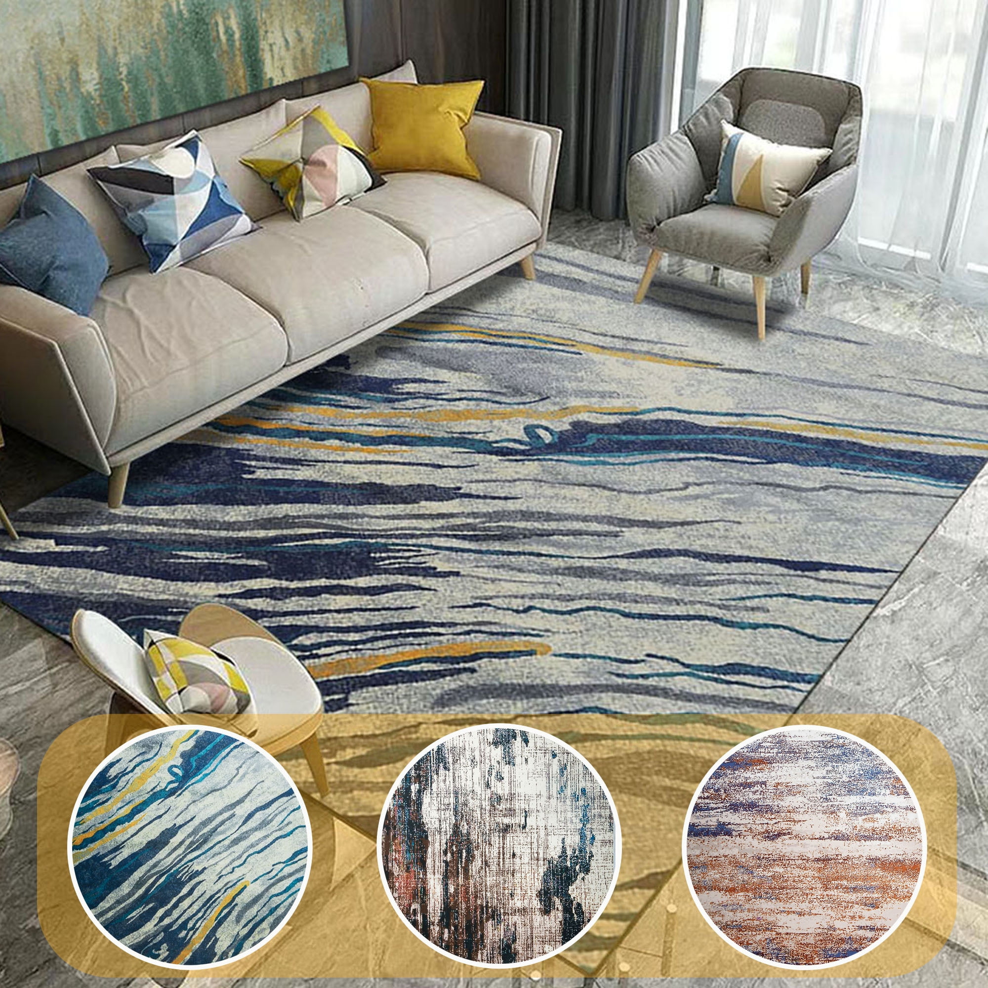 SAYFUT Ultra Soft Area Rugs Or Runner for Bedroom Bedside Living Room ...