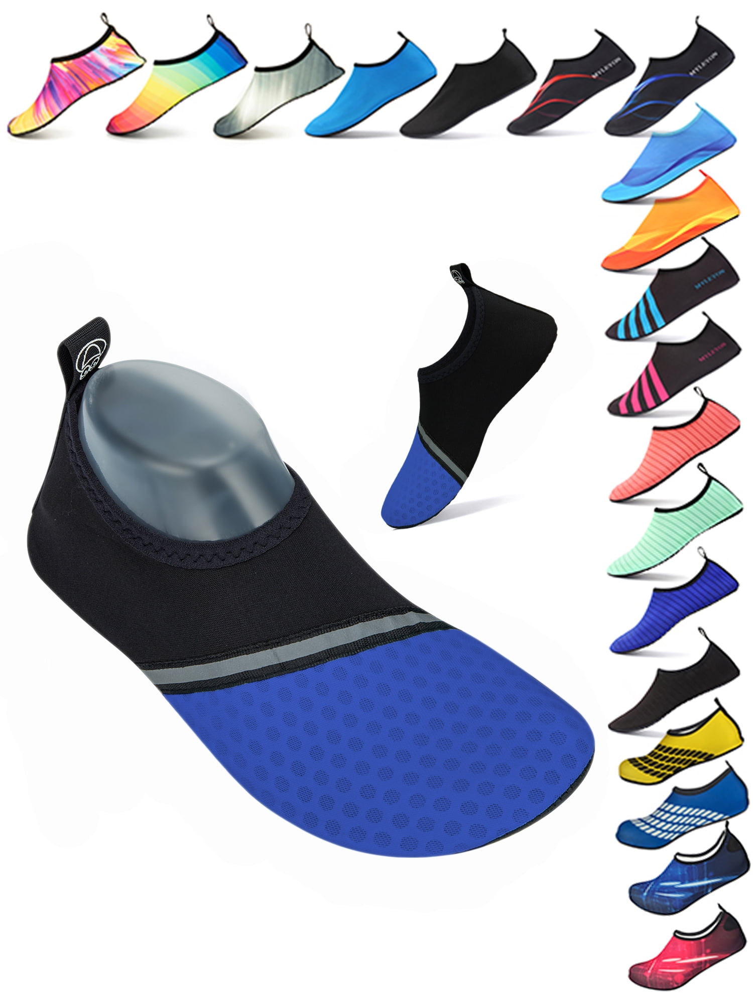 SAYFUT Water Shoes Beach Shoes for Men Women Barefoot Quick-Dry Aqua ...