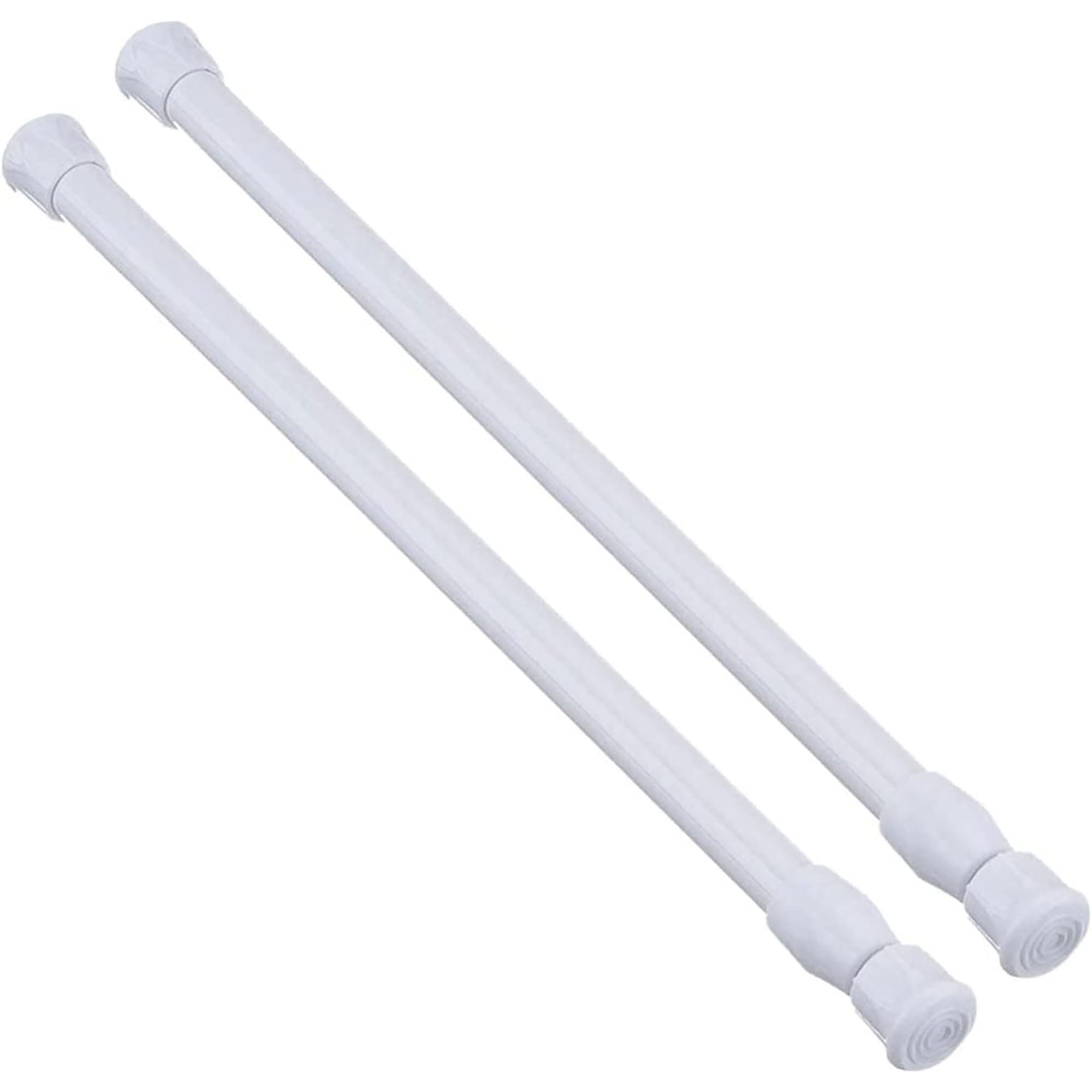 SAYFUT White Tension Rod 16 To 28 Inch Small Tension Rod Spring Curtain ...