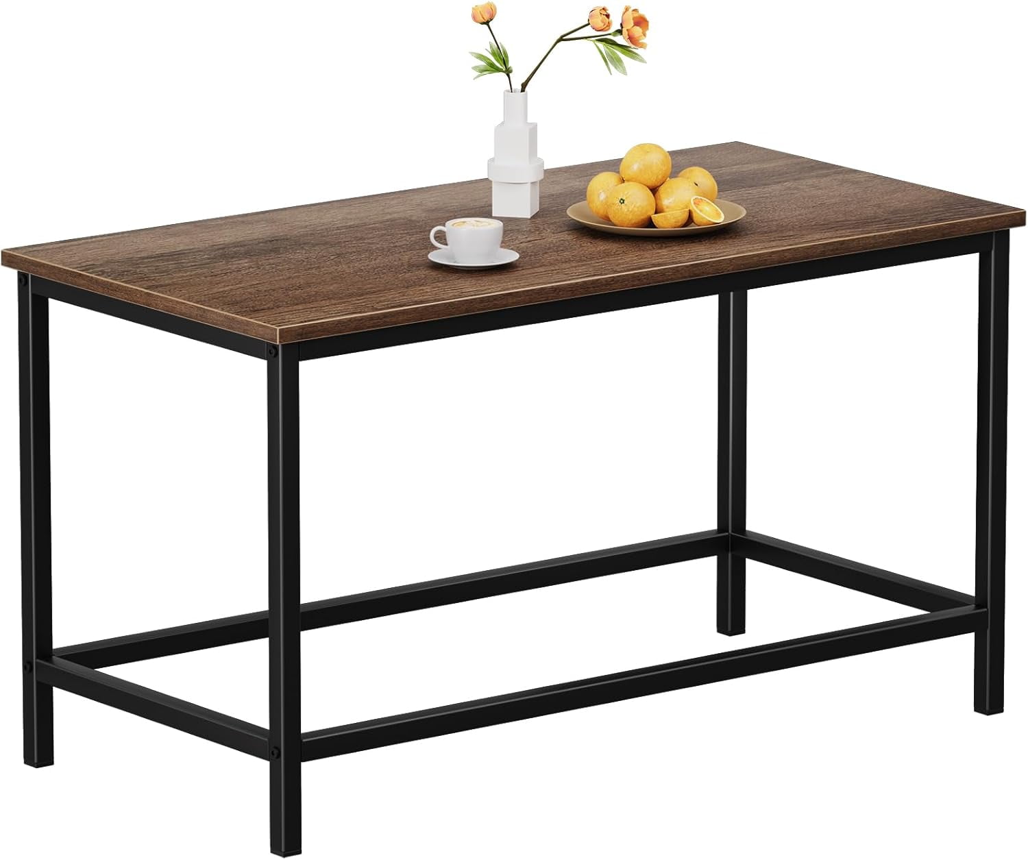 Small Rectangular Coffee Table Simple Modern Open Design Minimalist ...