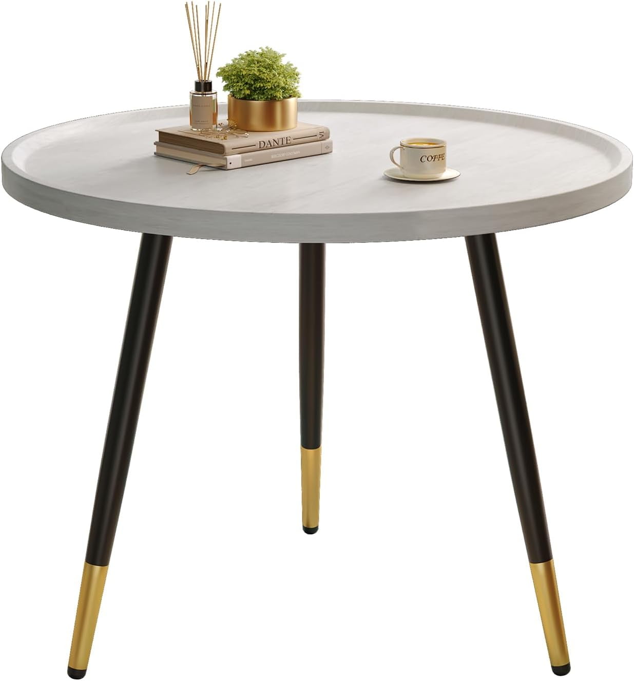 Round Coffee Table Small Modern Coffee Tables Rustic Farmhouse Center ...