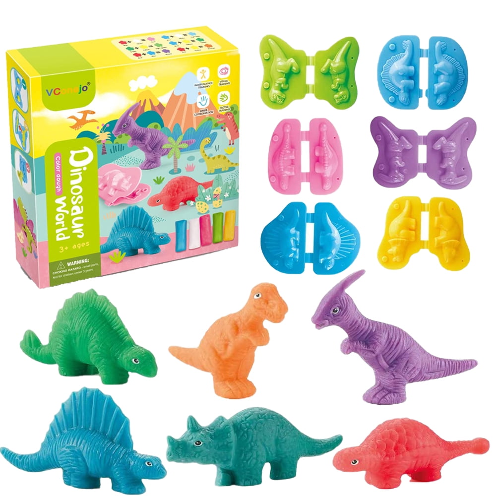 SAYLITA Dough Play Tools Animal Ocean Molds Kits Colorful Dough Toys ...