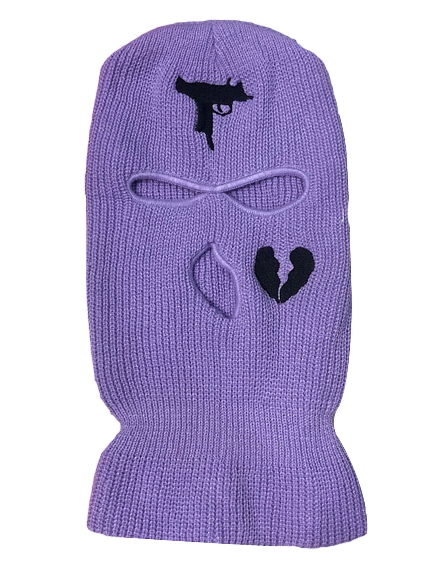SAYOO 3-Hole Full Face Cover, Winter Balaclava Knitted Ski Mask Cycling ...