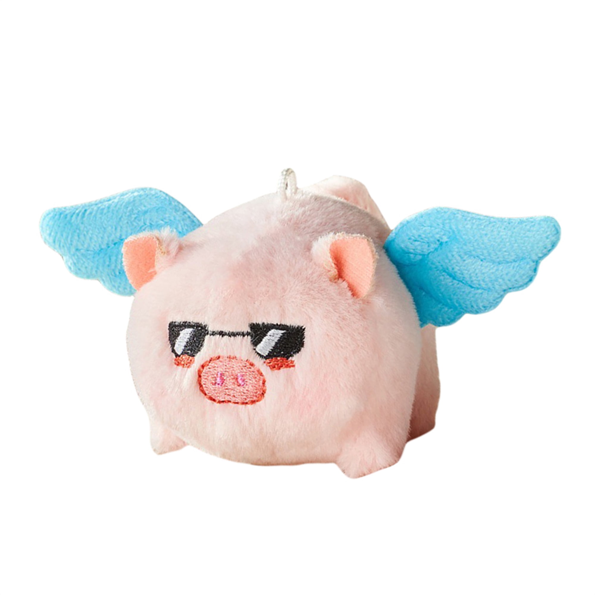 SAYOO Cartoon Flying Pig Doll, Cute Soft Stuffed Plush Toy with Sound ...