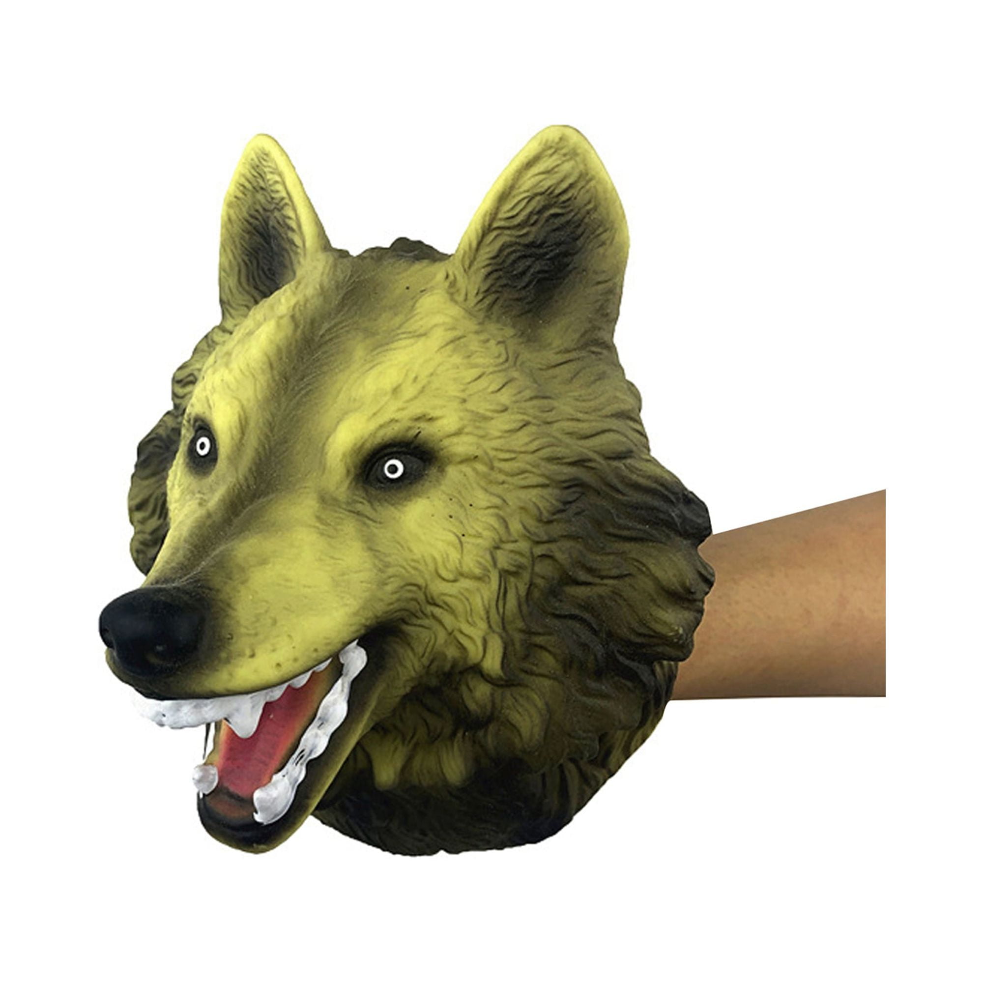 SAYOO Hand Puppets Realistic Latex Soft Animal Head Toys Rubber ...